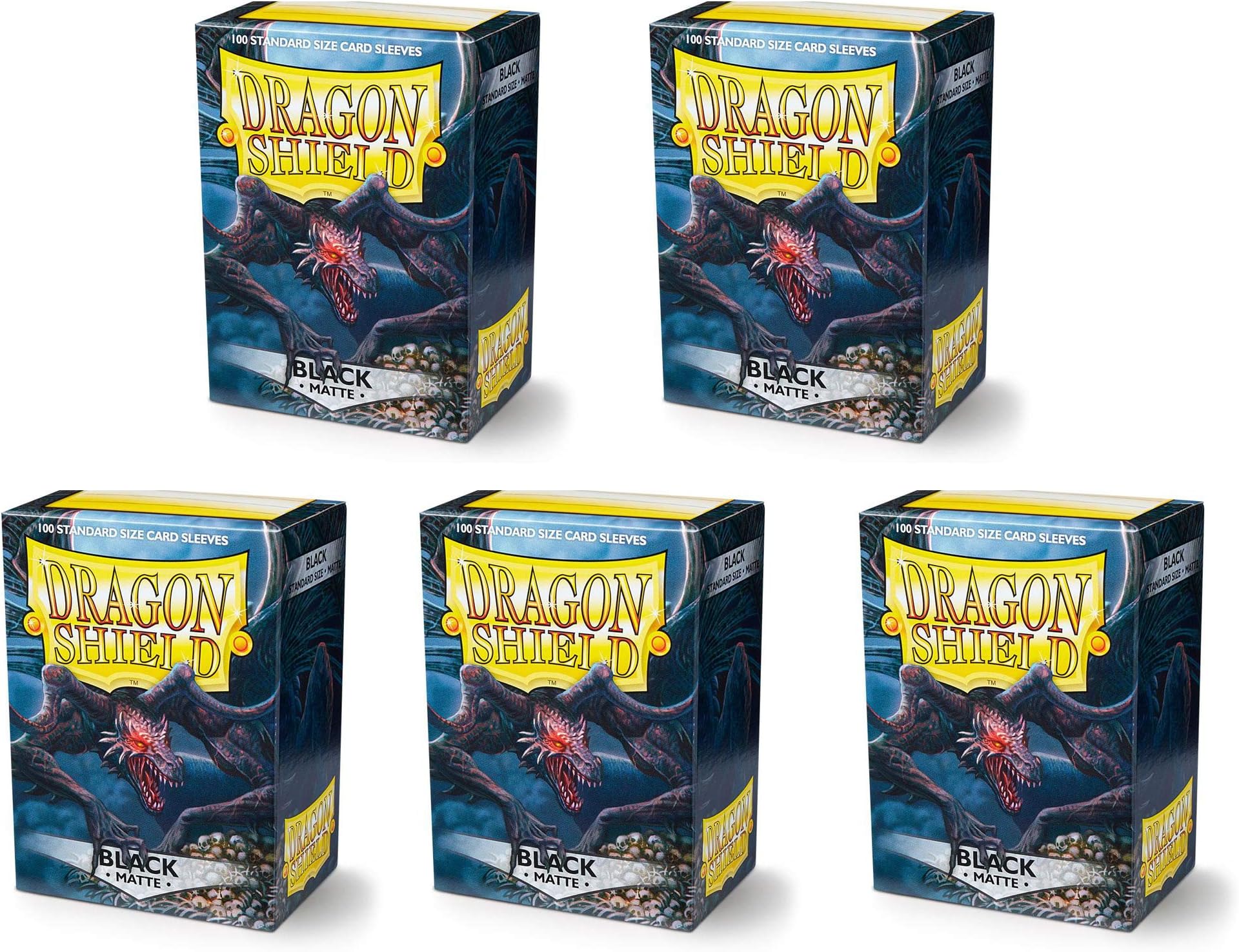 Amazon.com: 5 Packs Dragon Shield Matte Magenta Standard Size 100 ct ...