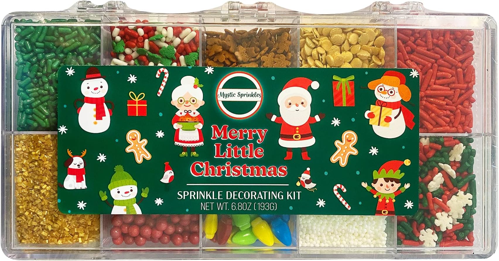 Amazon.com: Dean Jacob's 4in1 Holiday Accents & Sprinkles ~ 3.9 oz ...