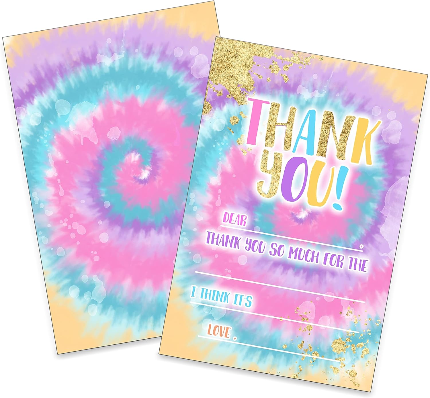 Amazon.com : Nopoben Birthday Thank You Cards, Fill in the Blank Thank ...