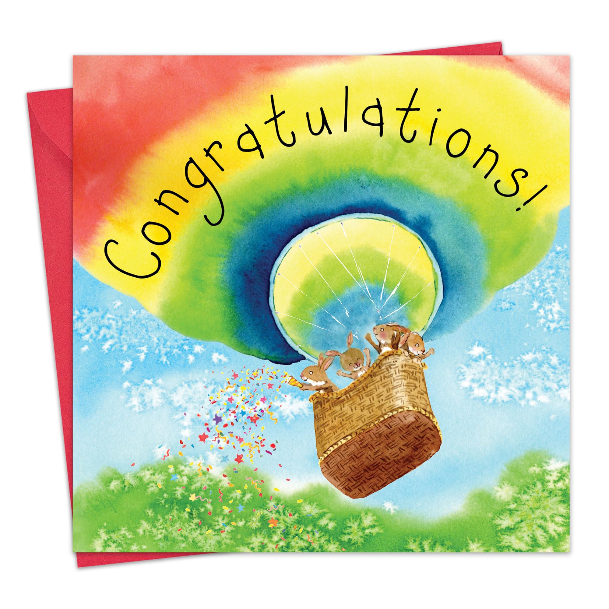 Twizler Congratulations Card with Rabbits –Congratulations On Passing ...