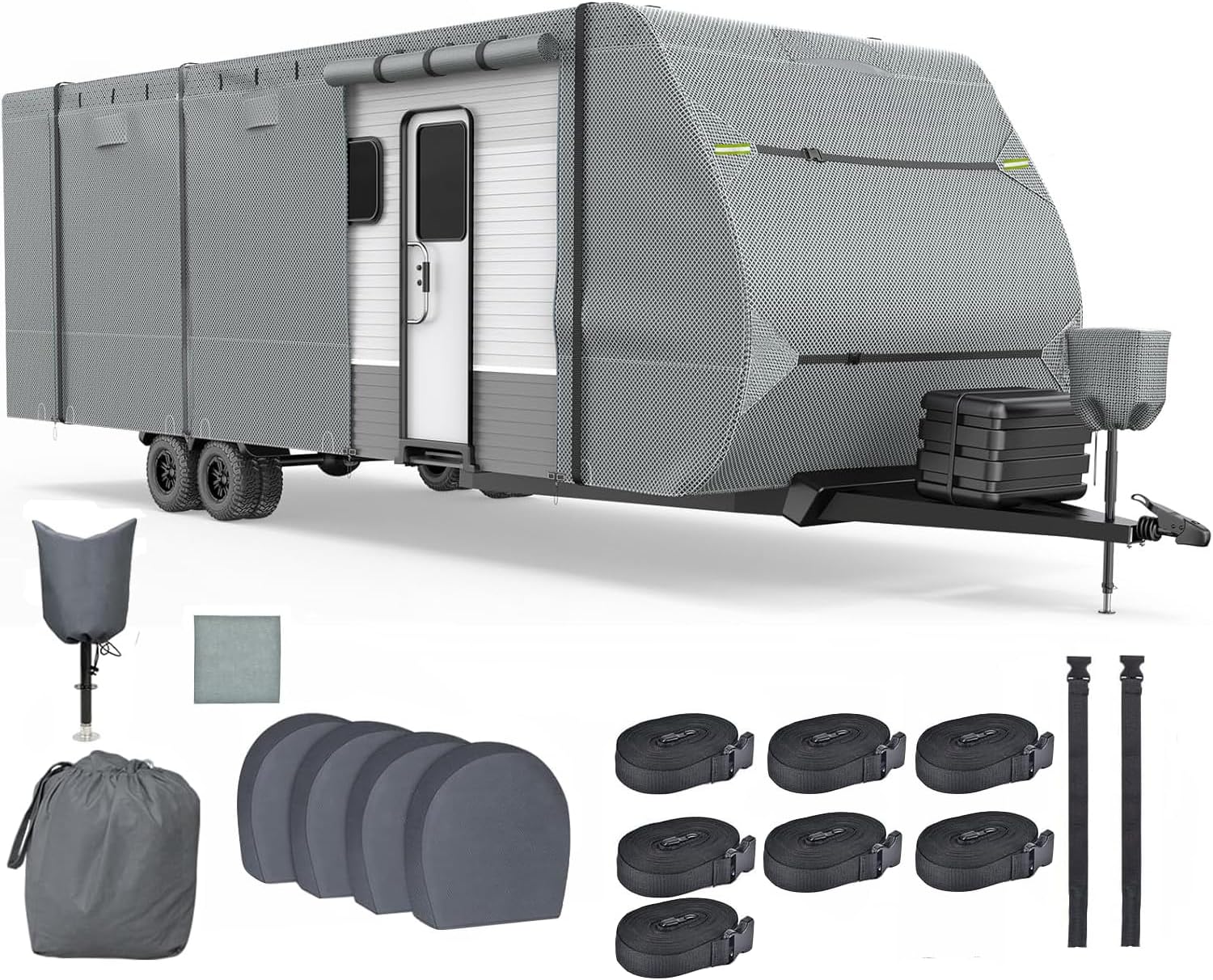 Amazon.com: RV Cover Upgraded 8 Layers Top Camper Cover Windproof ...