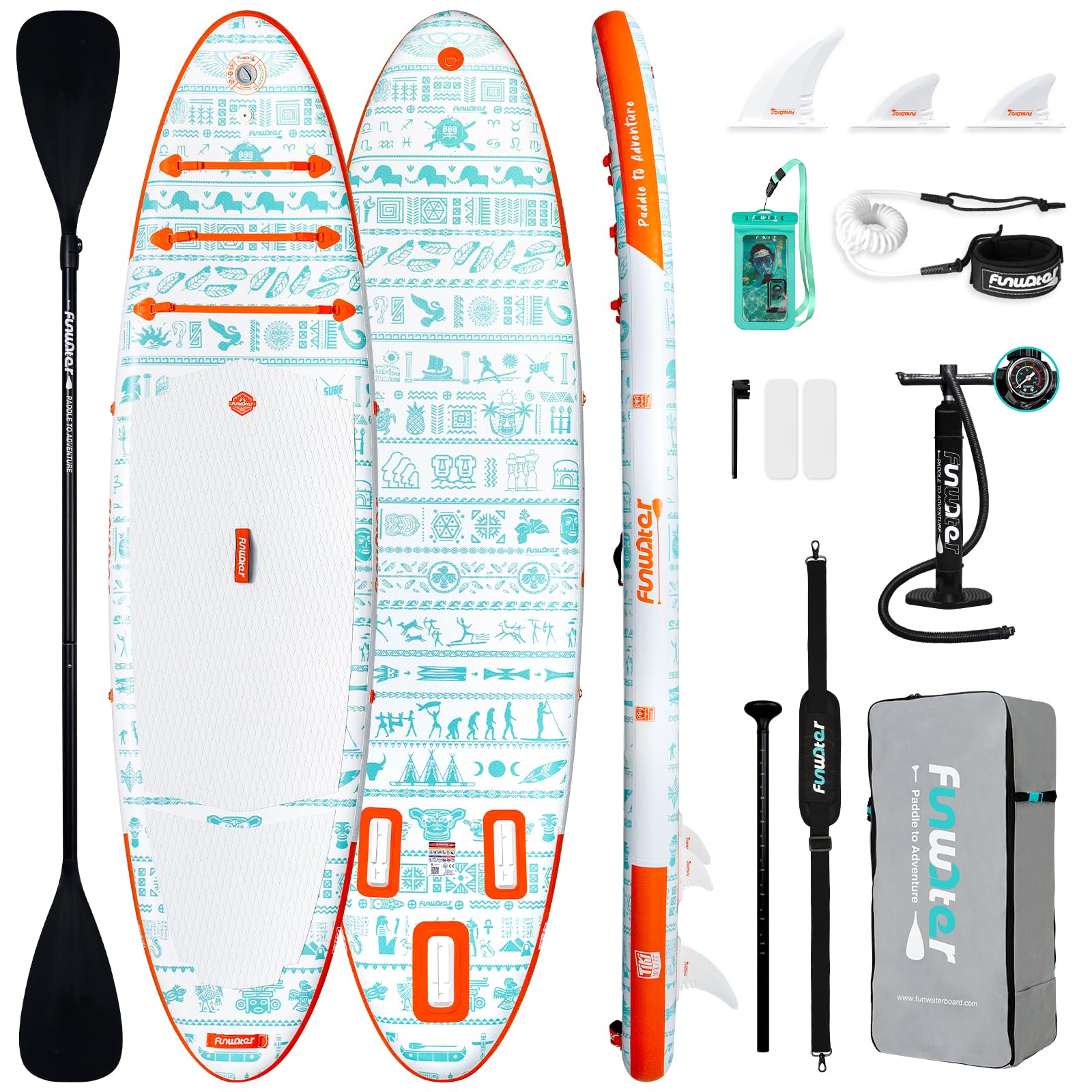 Snapklik.com : FunWater Stand-Up Paddleboard Tiki Paddle Board For ...