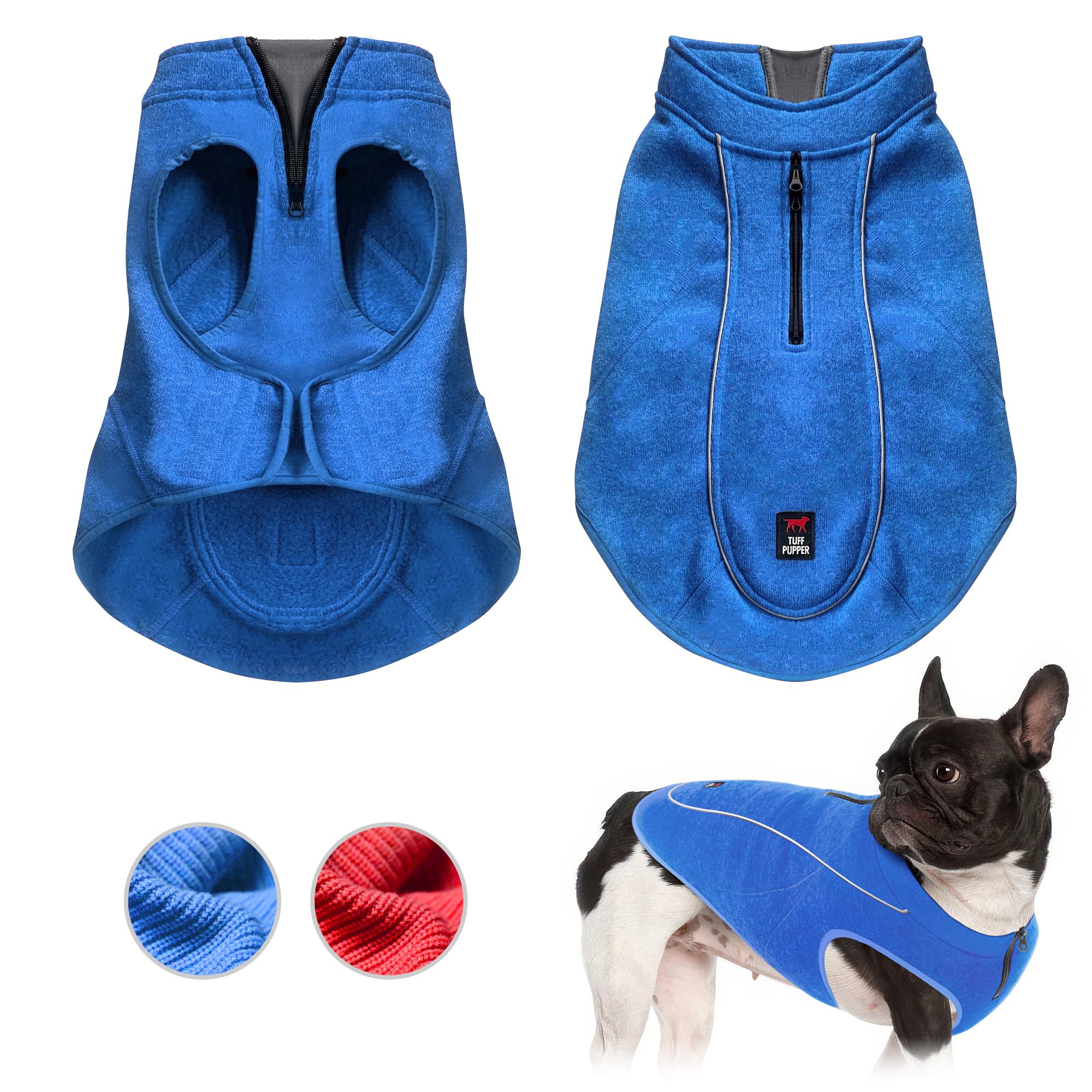 Amazon.com : Insulated Fleece Sweater for Dogs | Lightweight Warm Dog ...
