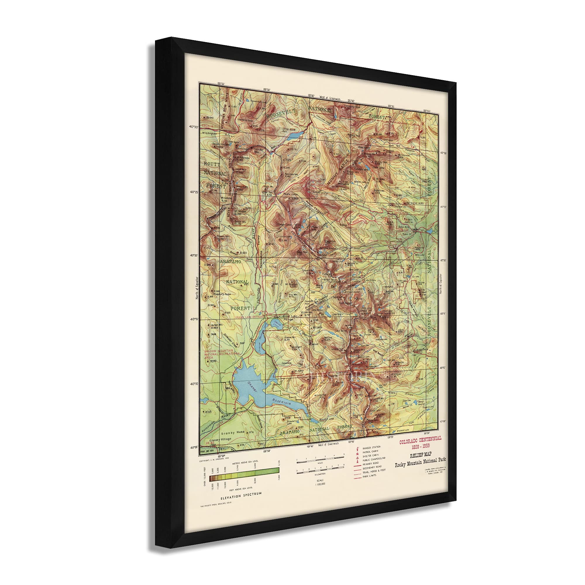 Mapas Del Bosque Nacional De Colorado Guía Para El Parque Nacional