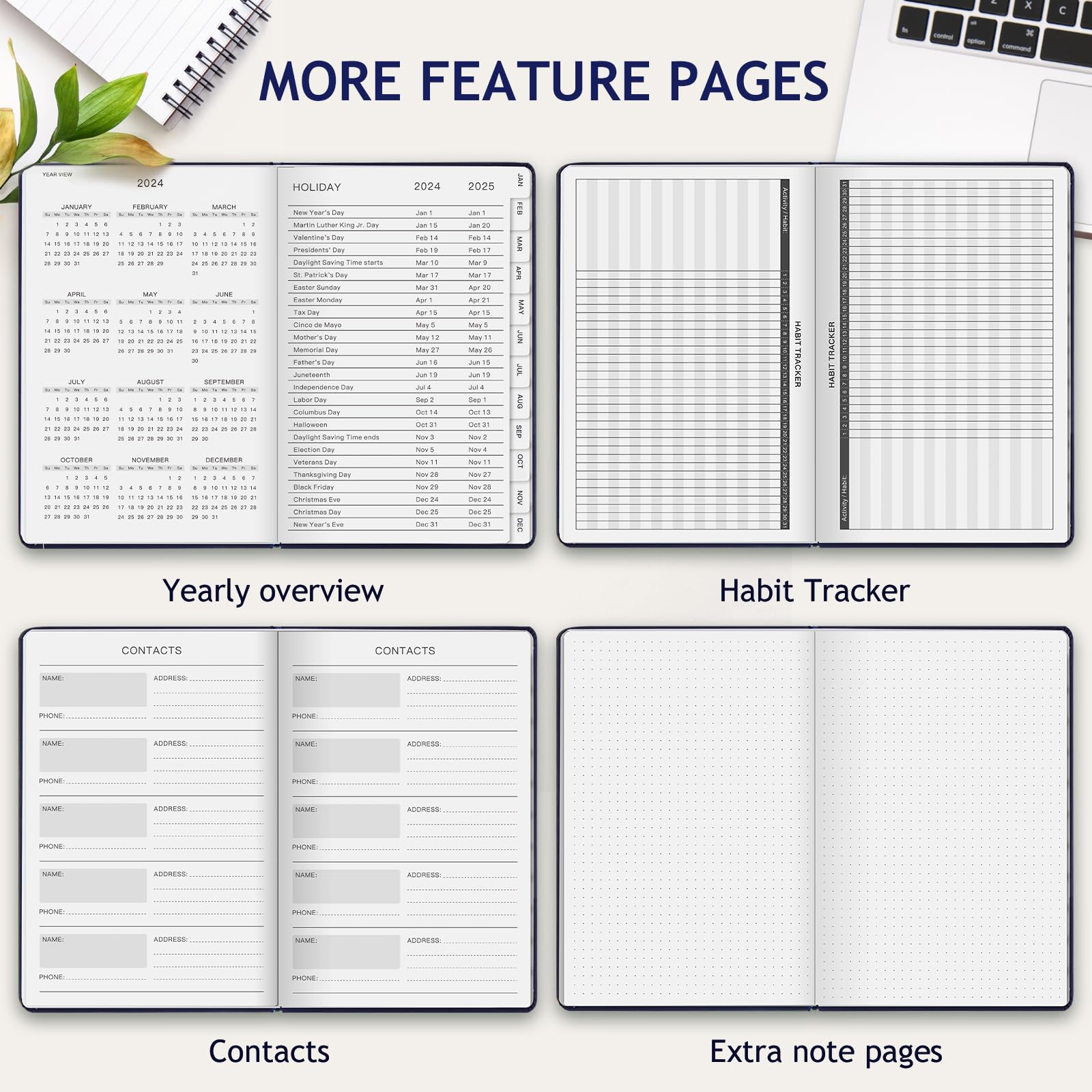Snapklik.com : JUBTIC 2024 Planner, 2024 Weekly And Monthly Planner