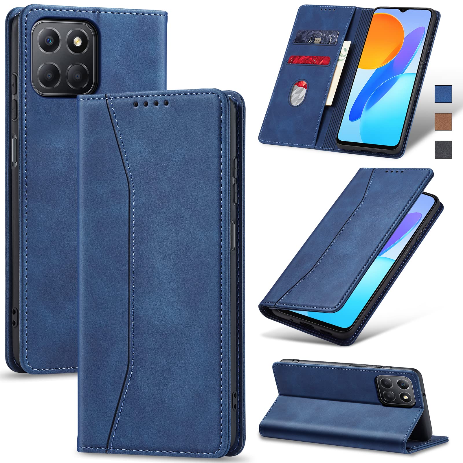 Jasonyu Case for Honor 70 Lite/Honor X6/Honor X8 5G Leather Wallet Flip ...