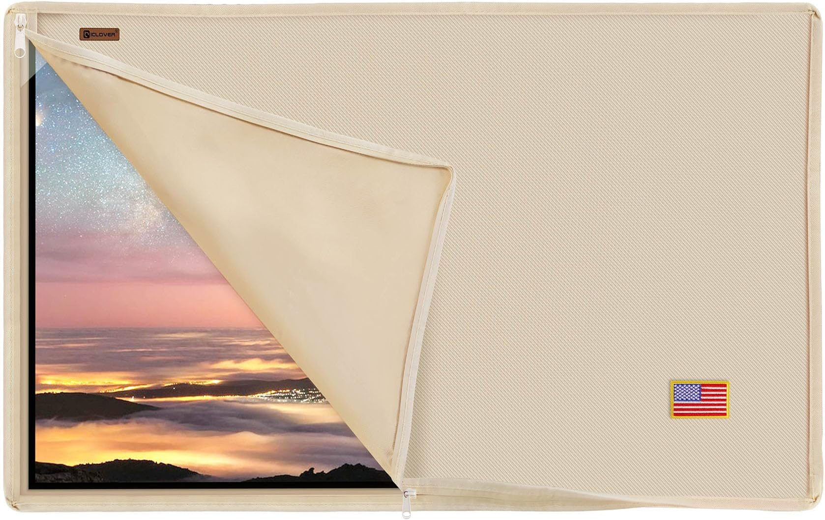 Amazon.com: IC ICLOVER 43 inch Outdoor TV Cover for Slim TVs, 3 Side ...