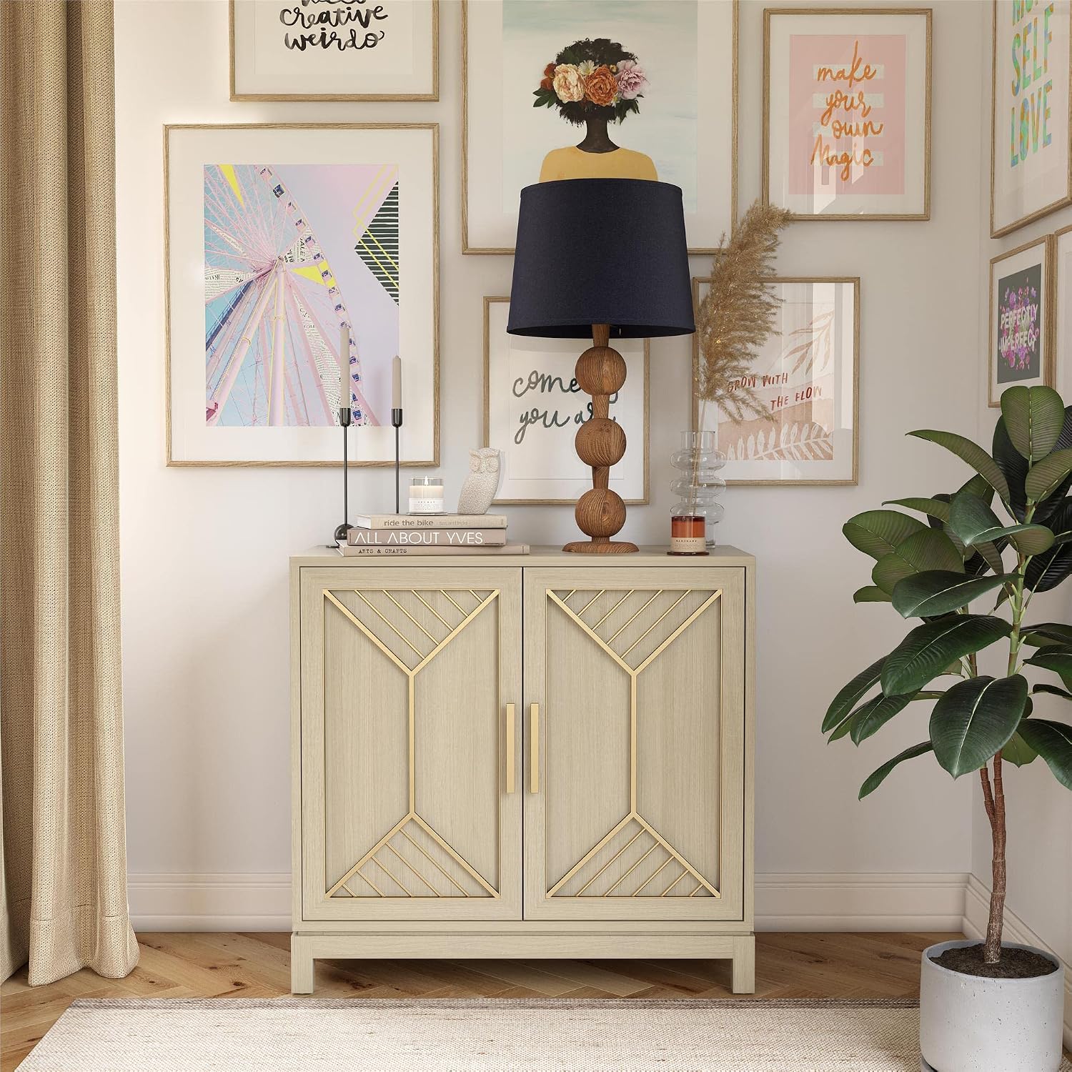 Amazon.com: Mr. Kate Neely Accent Cabinet, Pale Oak : Home & Kitchen