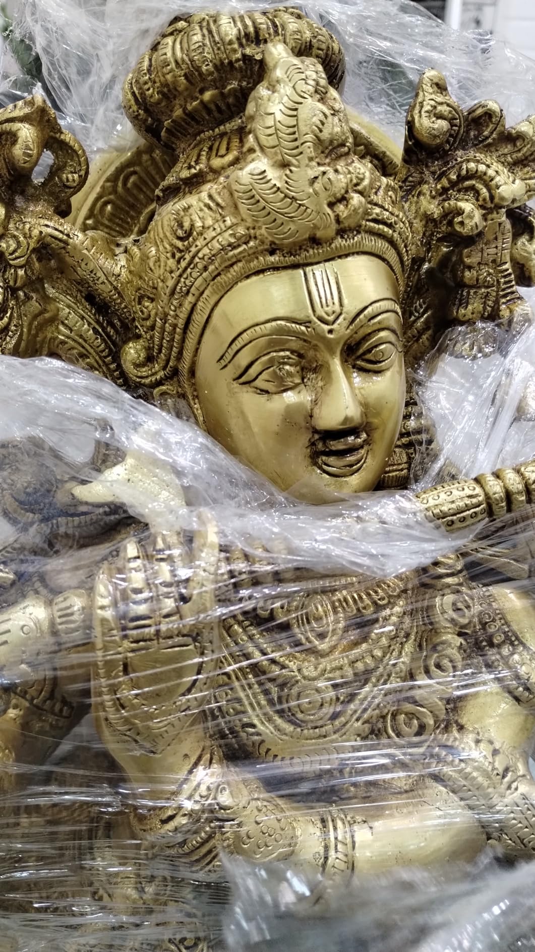 Buy Mla's Decor Brass Lord Krishna Idol Kishan Gopal Murti Idol Statue ...