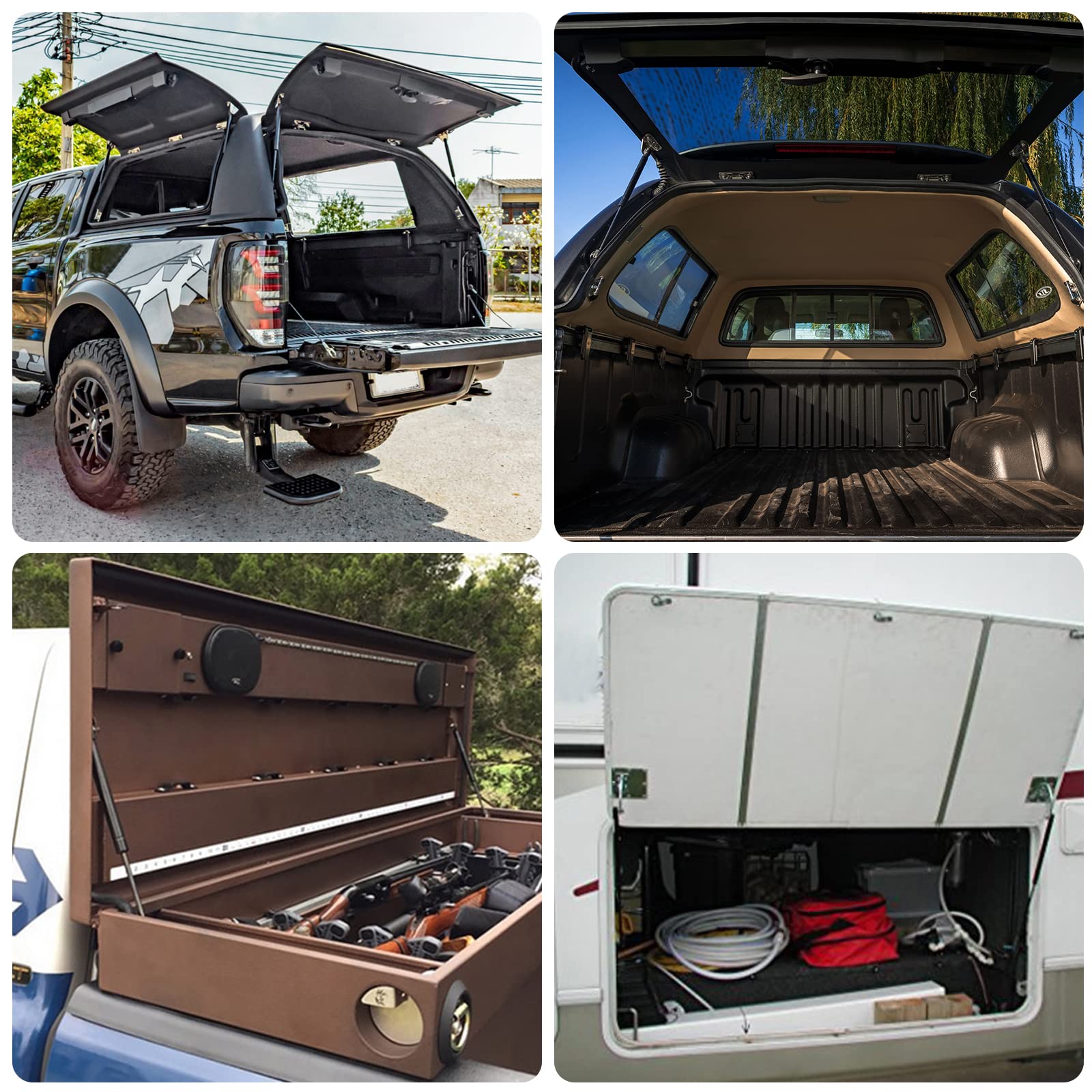 Snapklik.com : 12 Inch 150Lb Gas Struts Spring Shocks SE119P150 11.9 ...