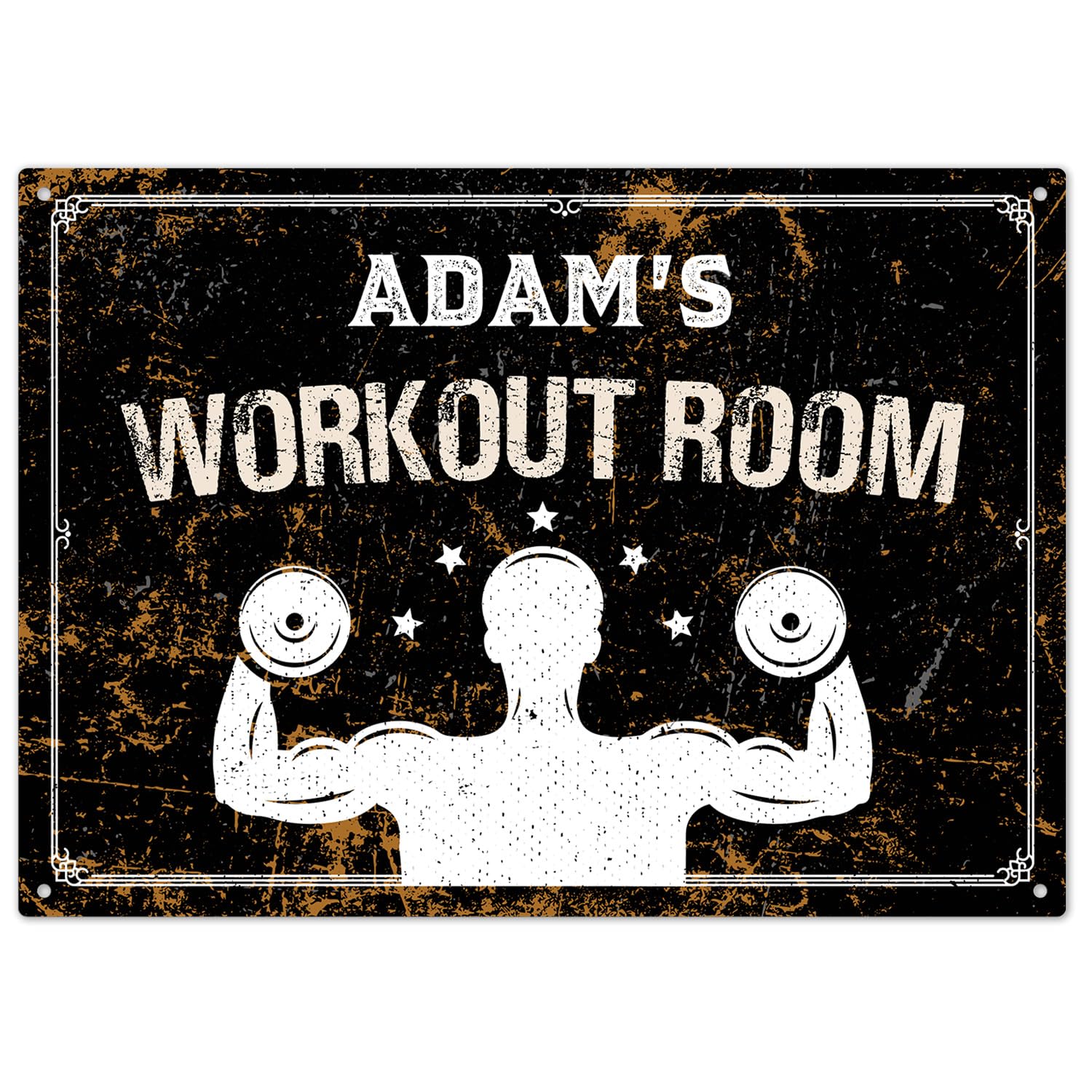 Amazon.com: Sigo Signs, Custom Workout Sign, Wall Decor Gym Sign For ...