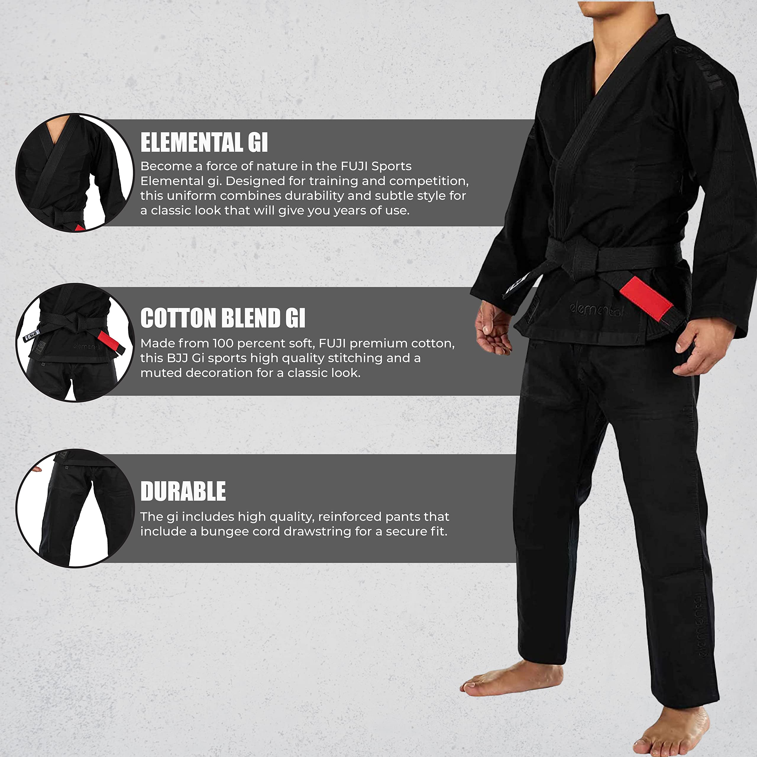 Snapklik.com : FUJI Elemental Brazilian Jiu Jitsu Gi, BJJ Uniform