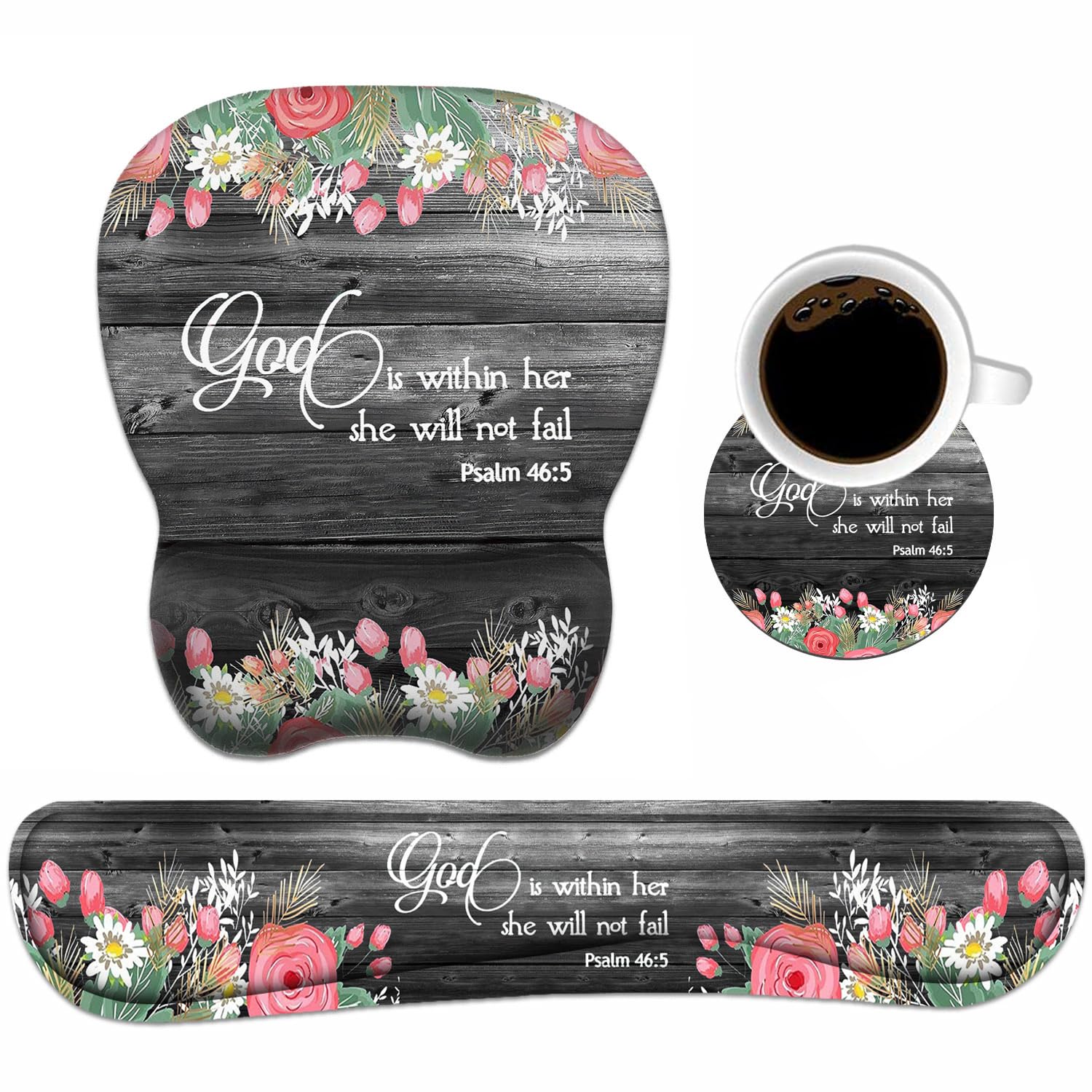 Amazon.com : Ergonomic Mouse Pad Wrist Support and Keyboard Wrist Rest ...