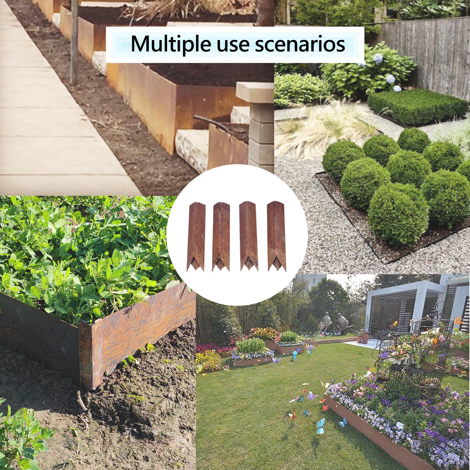 Snapklik.com : BUYYAH Cor-Ten Steel Landscape Edging Connector Clip