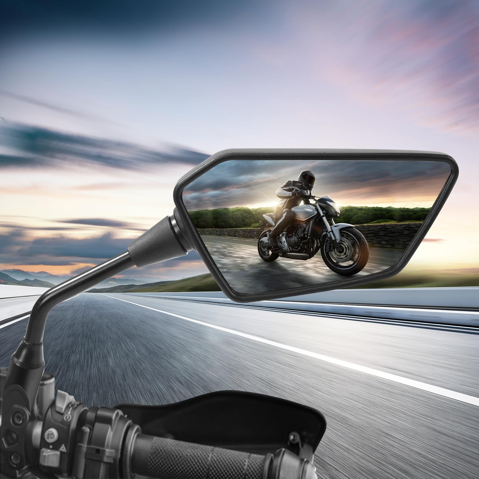 Snapklik.com : ATV Side Mirrors,2024 Side Rearview Mirrors For Bike ...