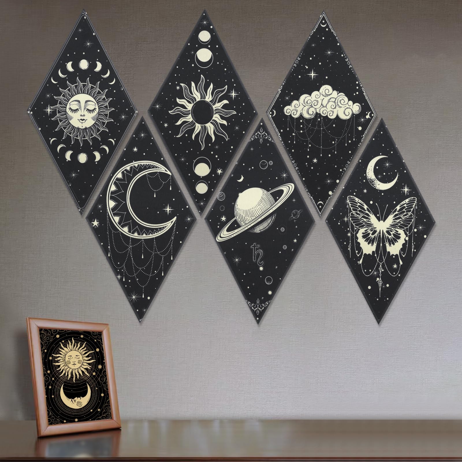Amazon.com: Tutmyrea 6 Pack Art Acoustic Panels Soundproof Wall Panels ...