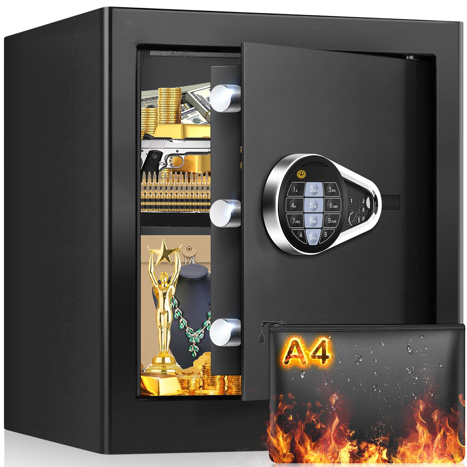 1.5 Cubic Safe Box Fireproof Waterproof FOR HOME USE, Fireproof Safe ...