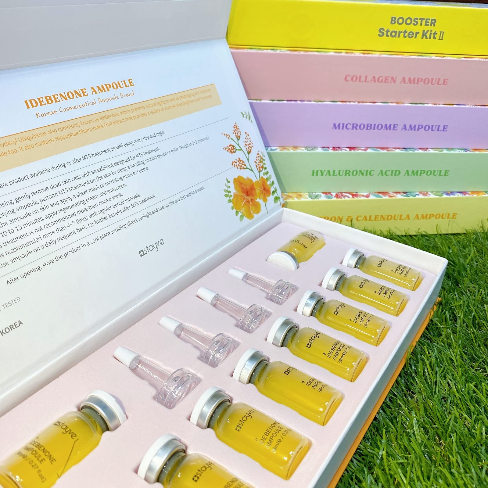 Stayve BB Glow Idebenone Ampoule Kit - 10 Vials, Micro Needling, Serum ...