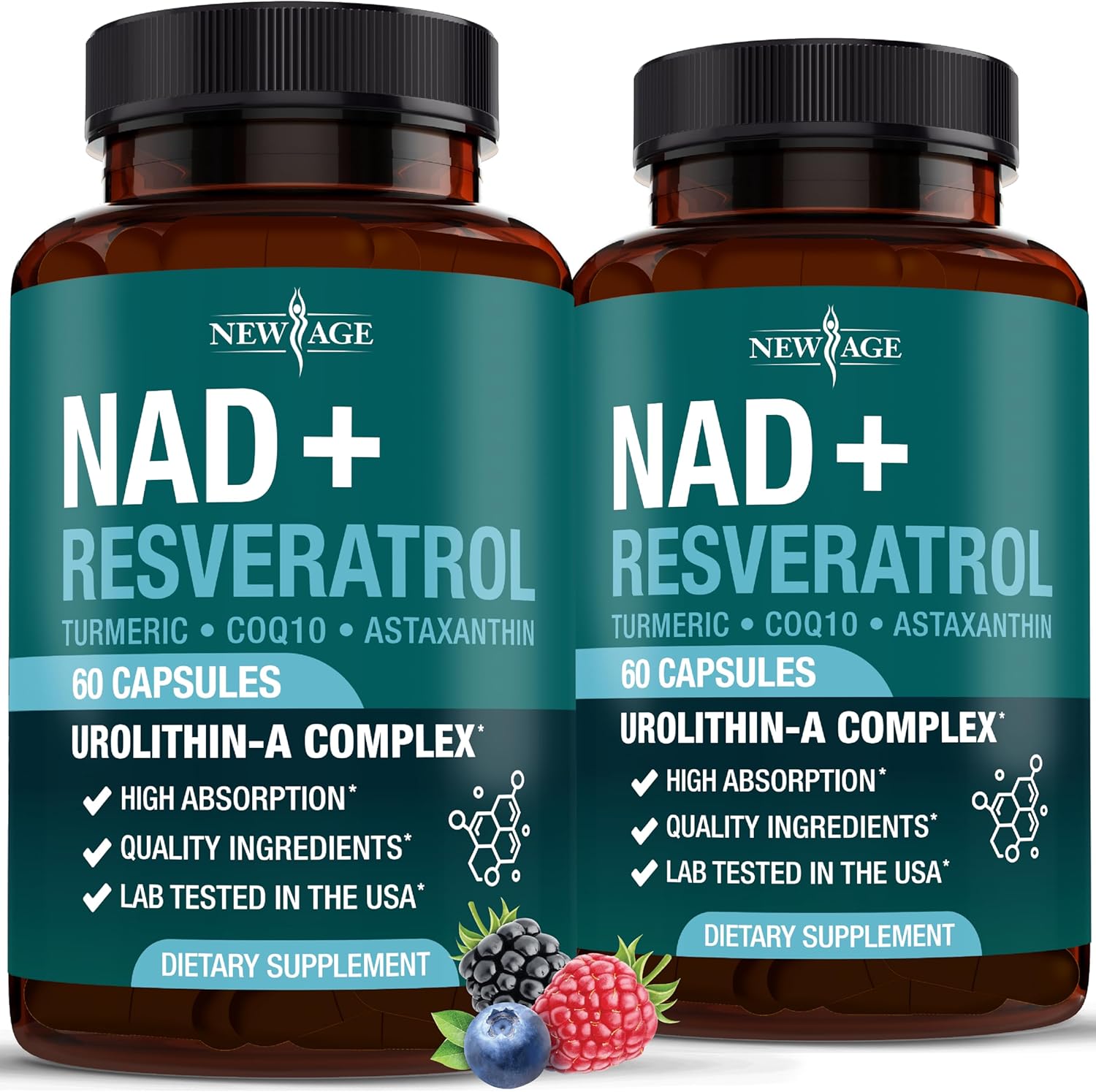 Amazon.com: NEW AGE NAD+ Supplement Complex – NAD+ 300 mg with ...