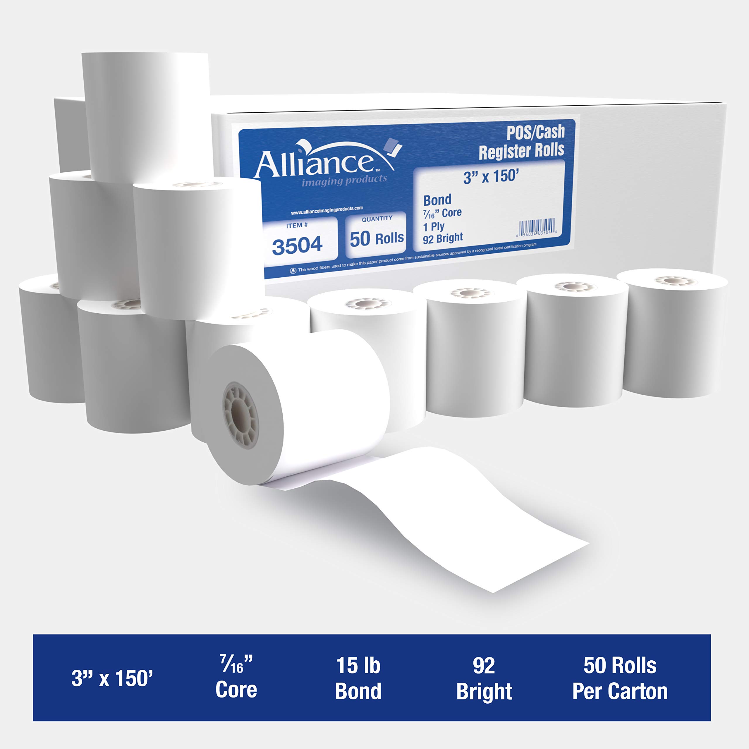 Snapklik.com : Alliance Bond Paper Receipt Rolls