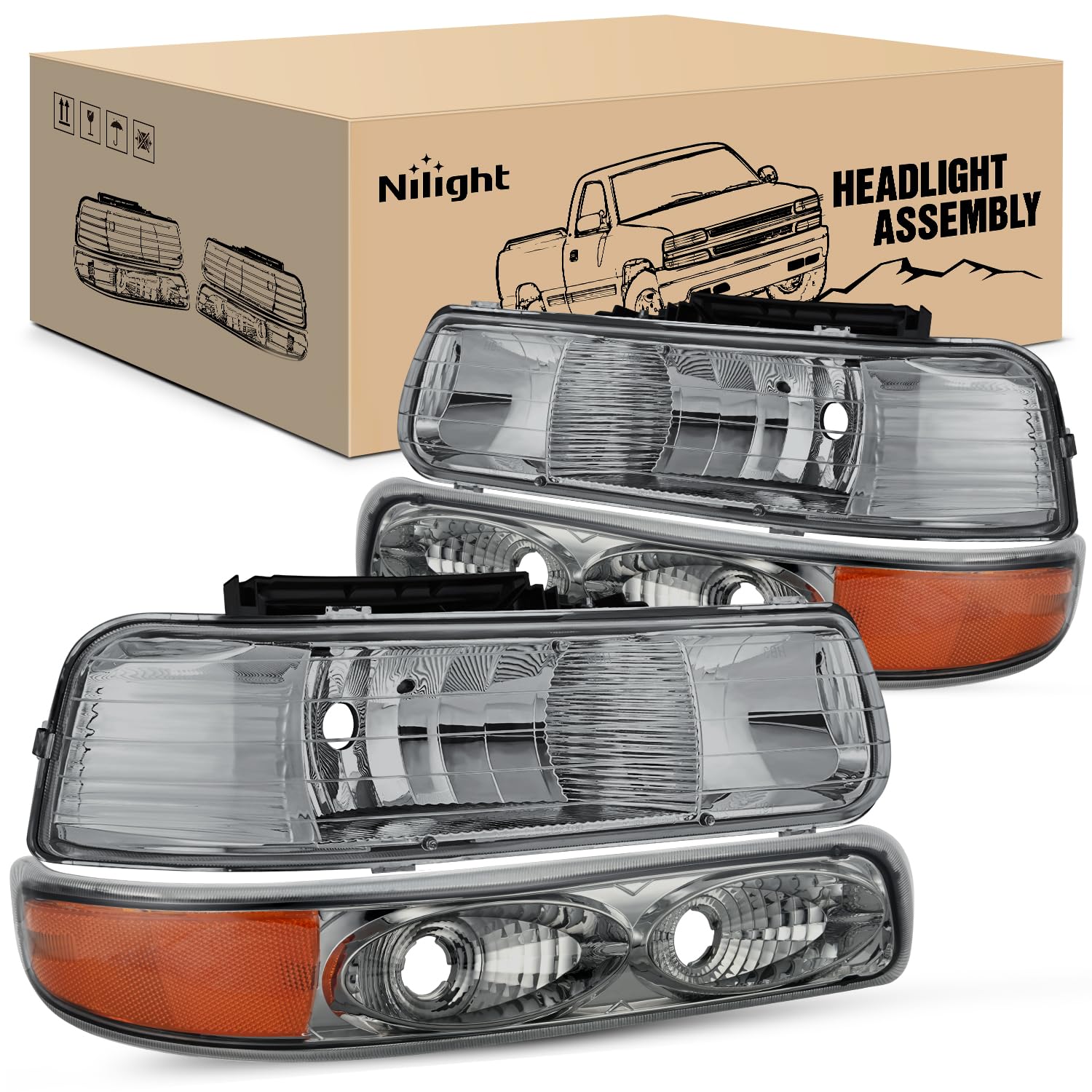 Snapklik.com : Headlight Assembly For 1999 2000 2001 2002 Chevy ...
