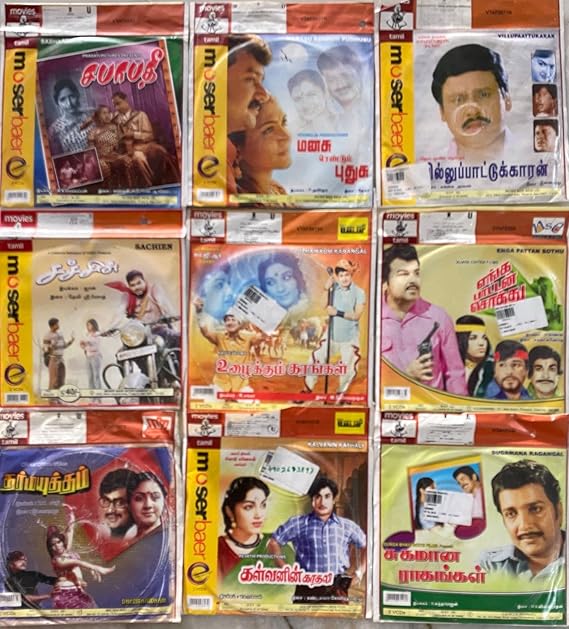 9 Tamil Movie VCD - Sachien / Manasu Rendum Pudhusu / Uzhaikkum ...