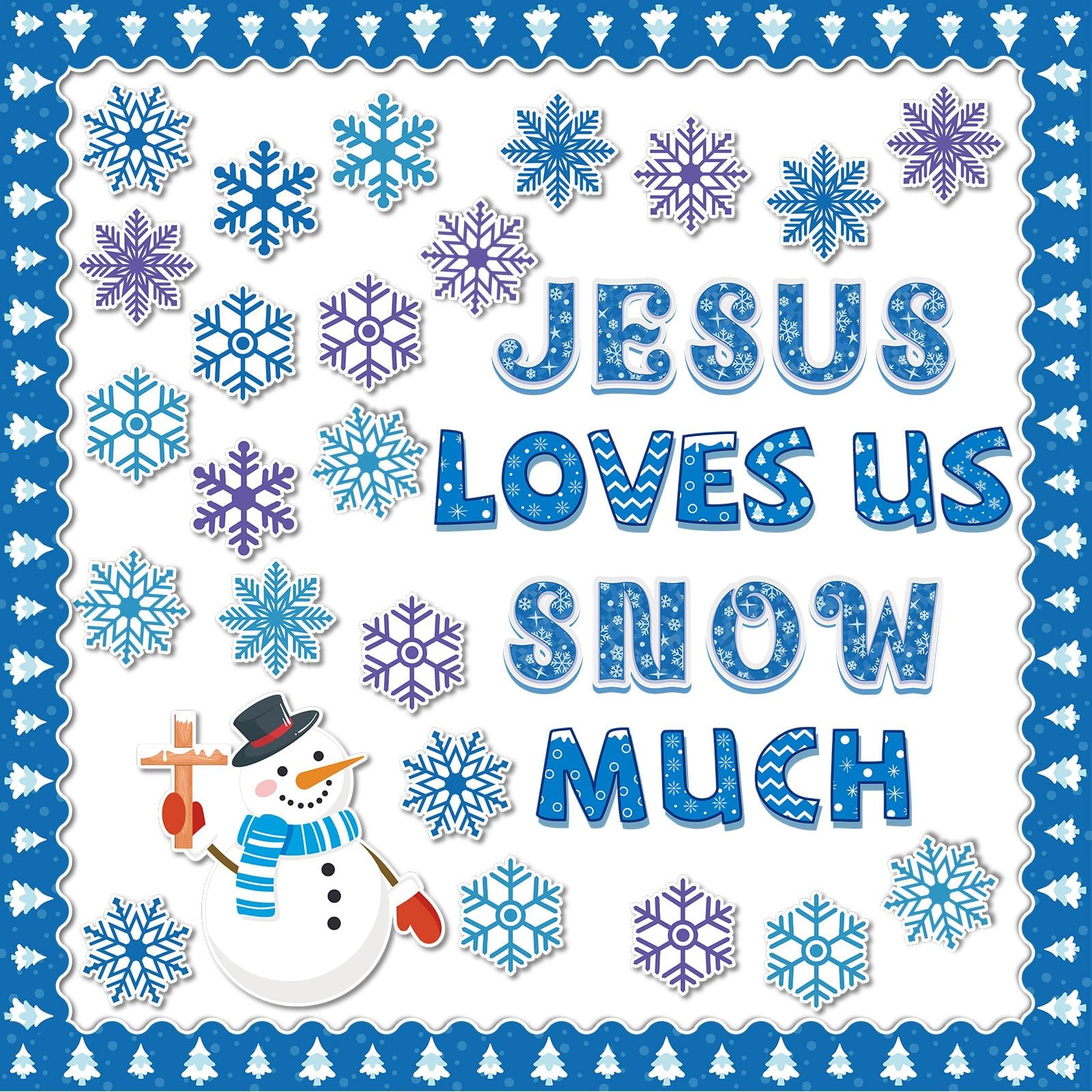 Amazon.com : 28 Pcs Christian Nativity Bulletin Board Set Nativity ...