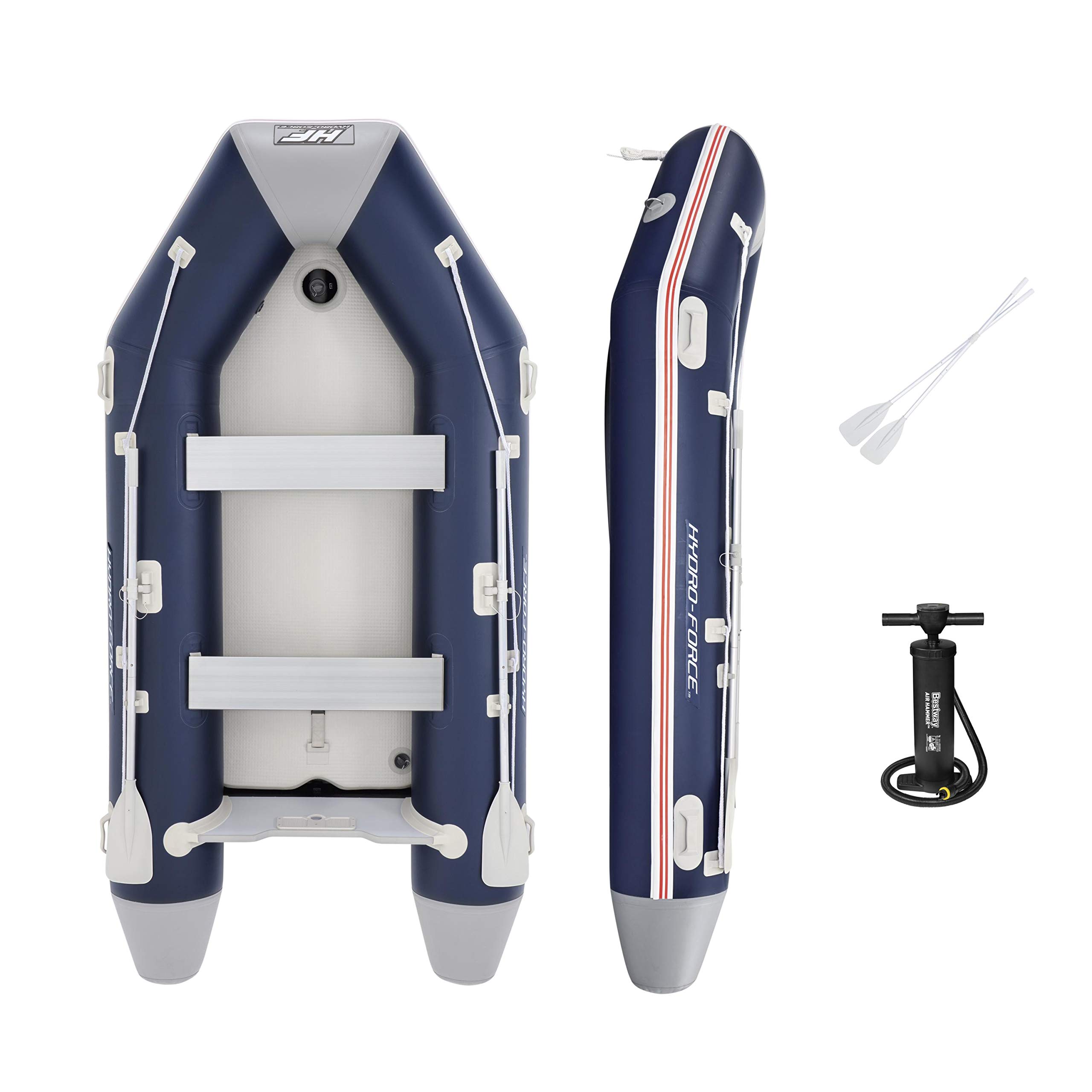 Buy Hydro-Force Inflatable Boat, Blow Up Dinghy Raft Set With Hand Pump ...