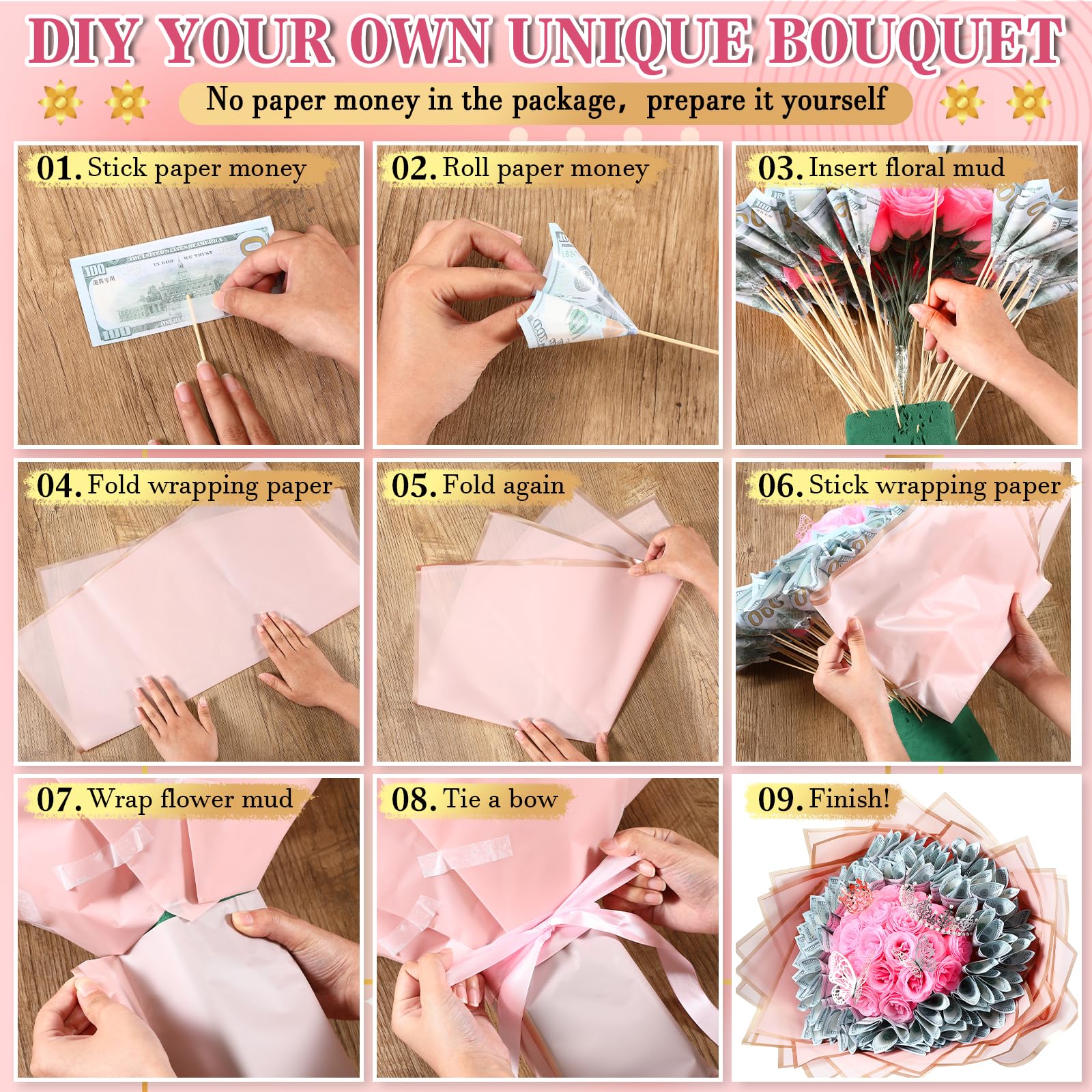 Money Flowers Step By Step