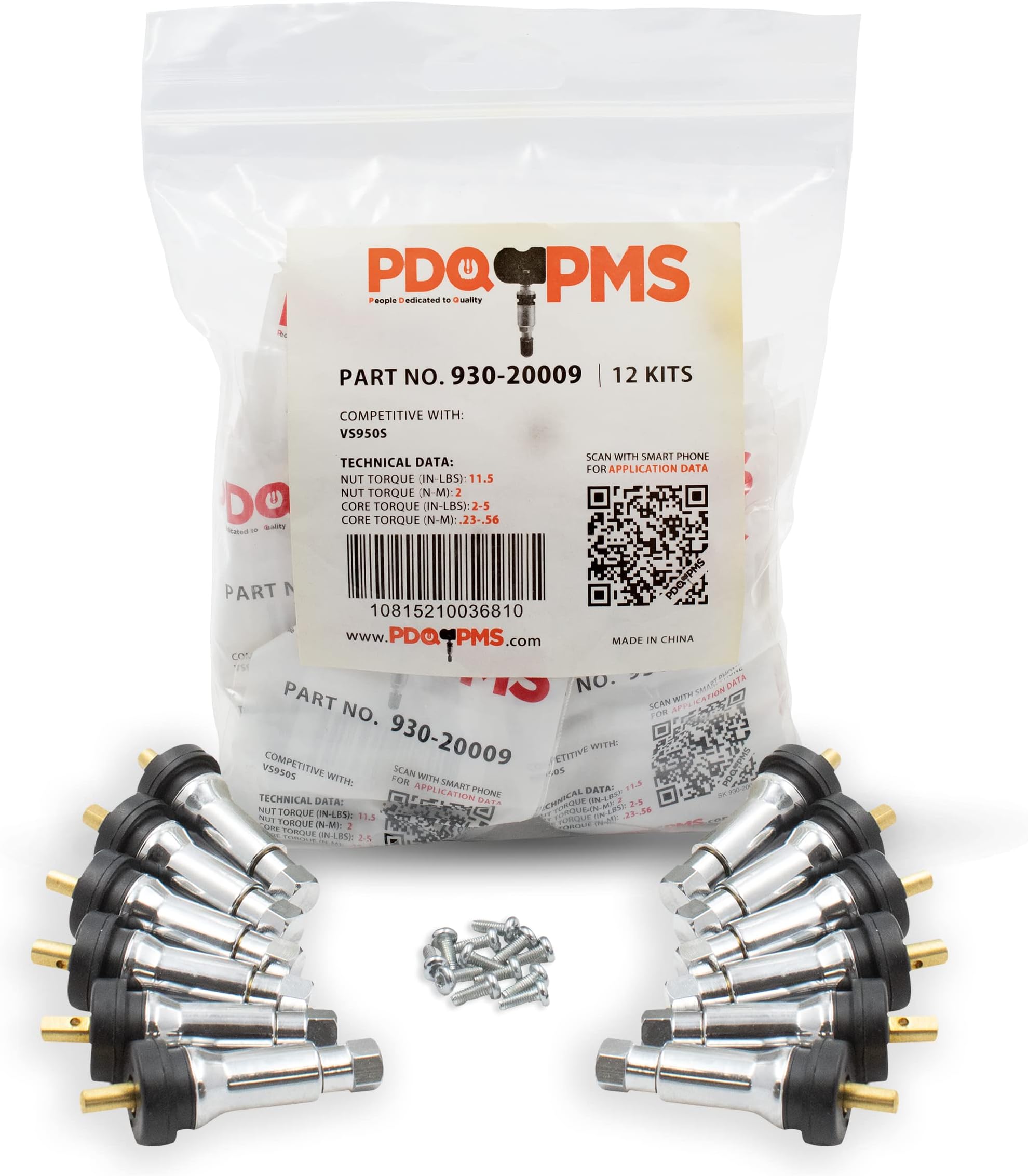 Amazon.com: Wheel Accessories Parts PDQ TPMS 12 PC OEM Sensor Service ...