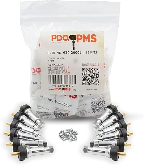 Amazon.com: Wheel Accessories Parts PDQ Brand TPMS 12 PC OEM Sensor ...
