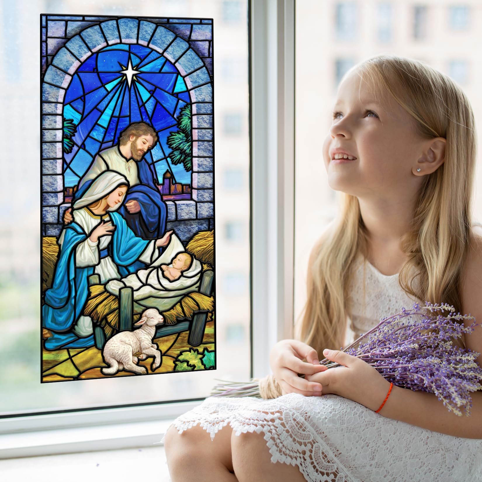Famous Stained Glass Manger Scene Sainte Chapelle Stained Glass