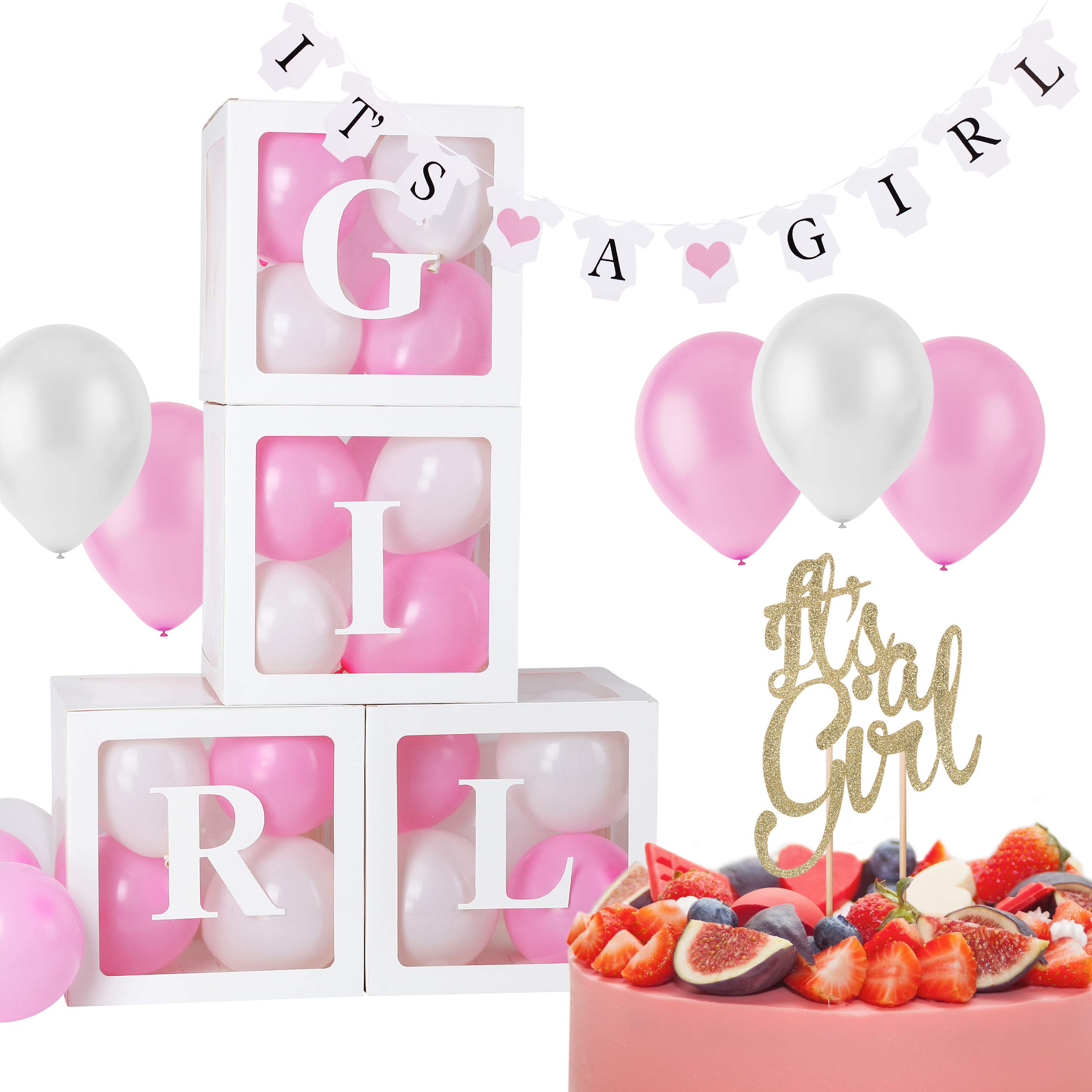 Buy BabyShower Decorations Girl | It's a Girl Cake Topper | It's a Girl ...