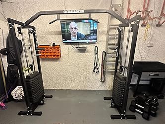 GYM MASTER 180kg Cable Crossover Machine With Upgraded Swivel Pulleys ...