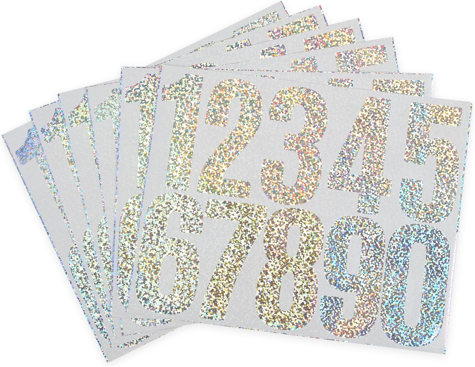 Amazon.com: Reflective Mailbox Numbers Sticker - Holographic Vinyl ...