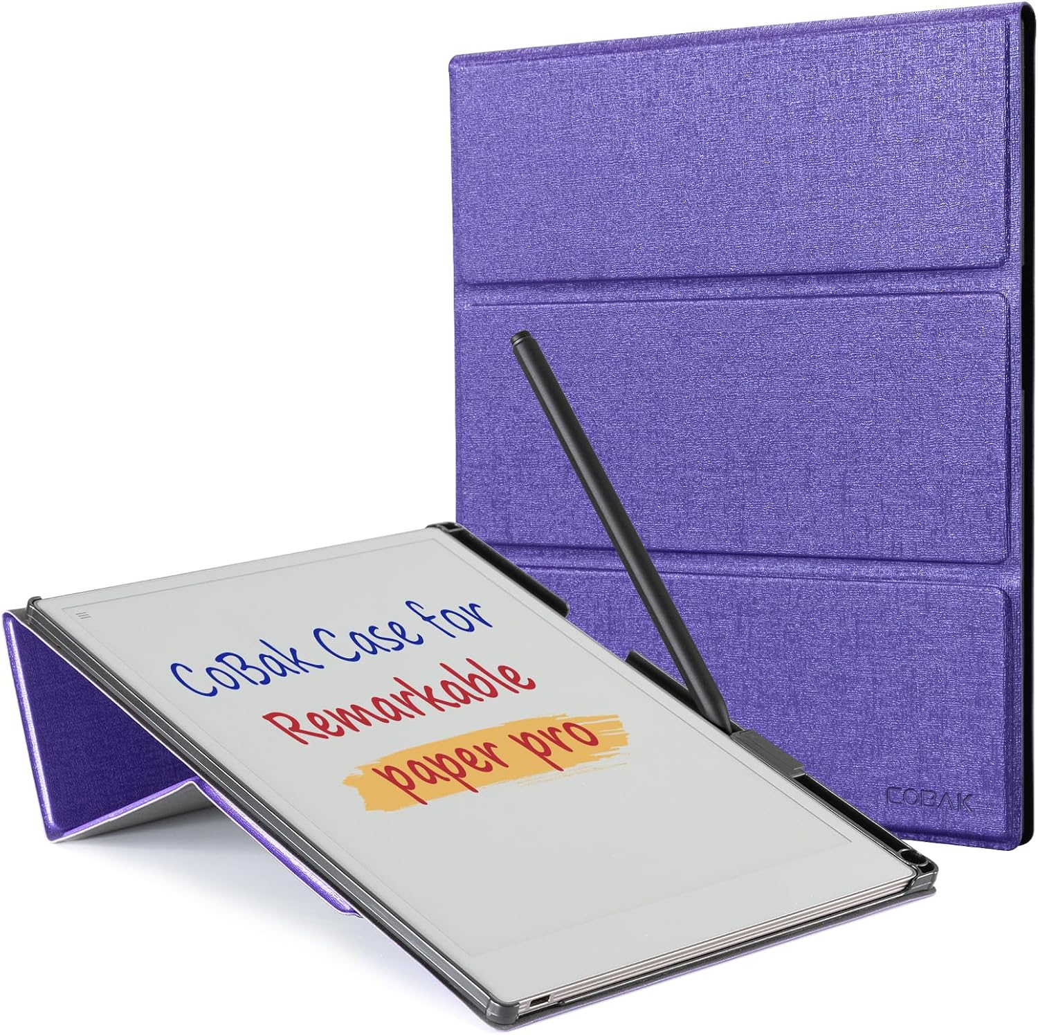 Amazon.com: CoBak Case for Remarkable Paper Pro-with Pen Holder, Nib ...