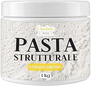 Creative Deco Pasta Strutturale Grossolana 1kg Massa Bianca Pasta ...