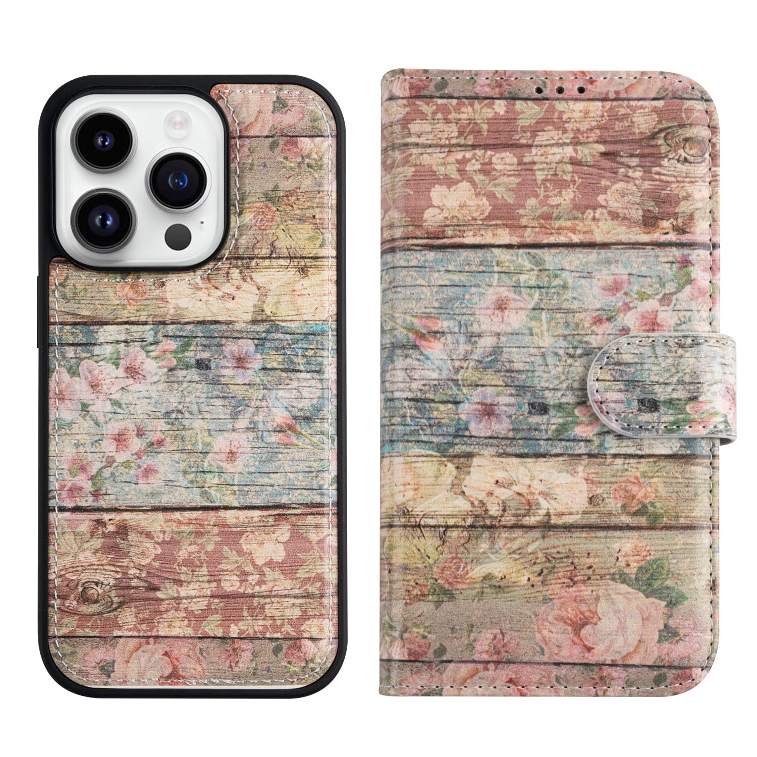 Amazon.com: LUMARKE Designed for iPhone 15 Pro Max Wallet Case - Detachable Flip Folio Cover ...