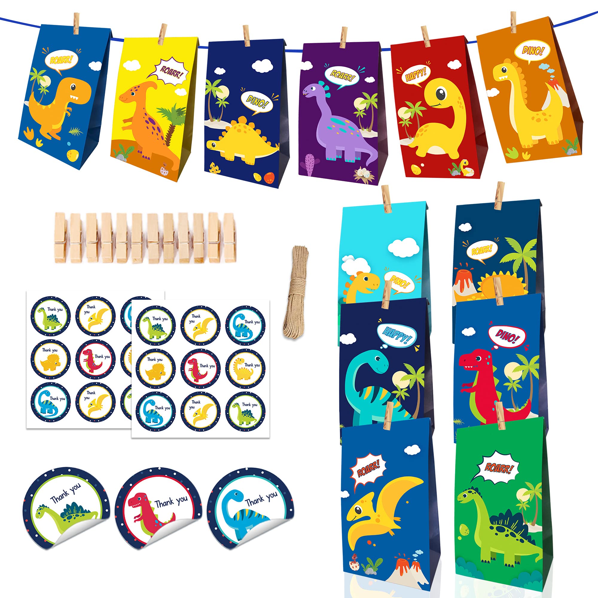 Buy Dinosaur Party Bags 24 Packs For Kids Birthday Party Favor And buy-dinosaur-party-bags-24-packs-for-kids-birthday-party-favor-and
