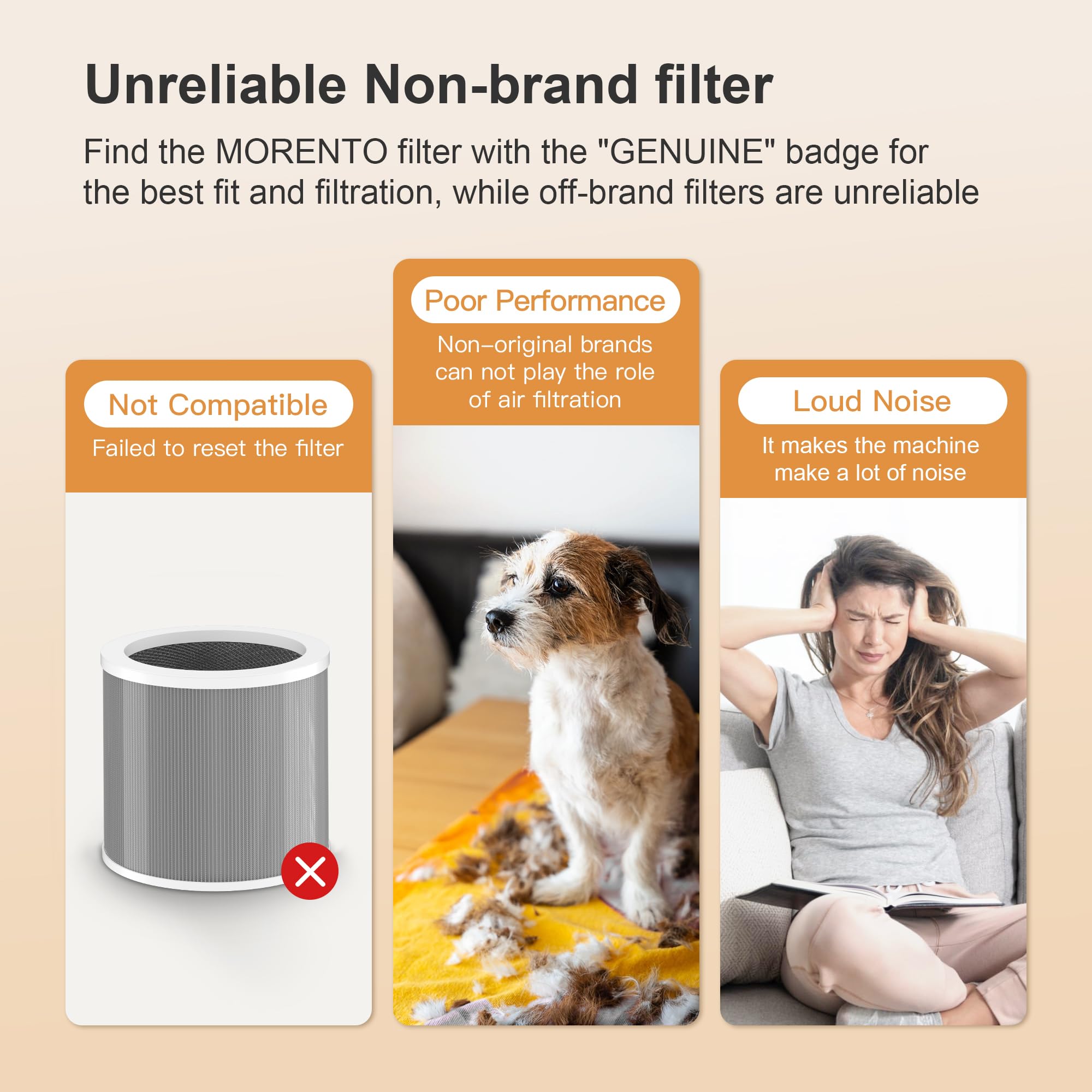Snapklik.com : MORENTO HY1800 Genuine Air Purifier Replacement Filter