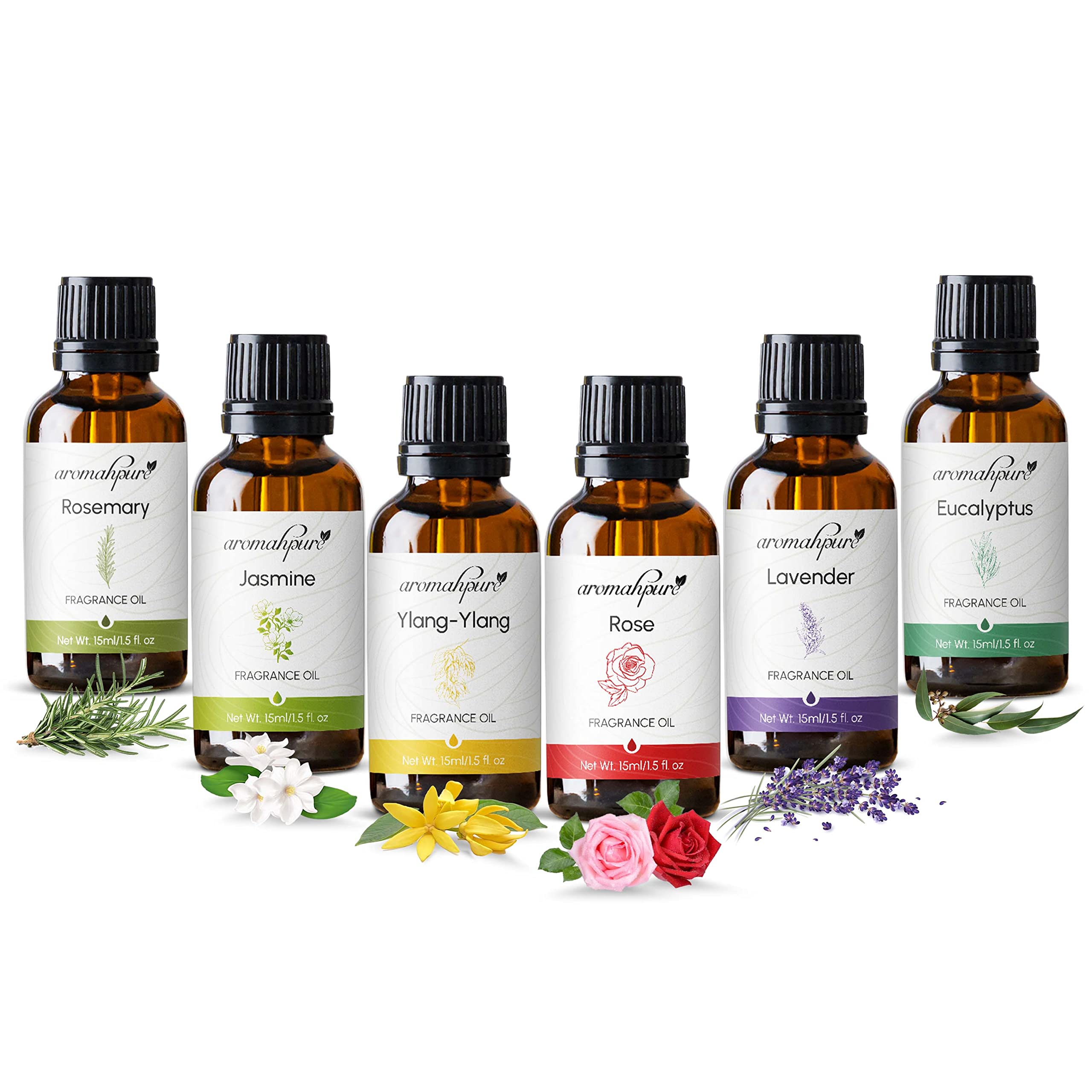 Aromahpure Fragrance Oil - Floral Series | 90 ml | Set of 6| Aroma Oil ...