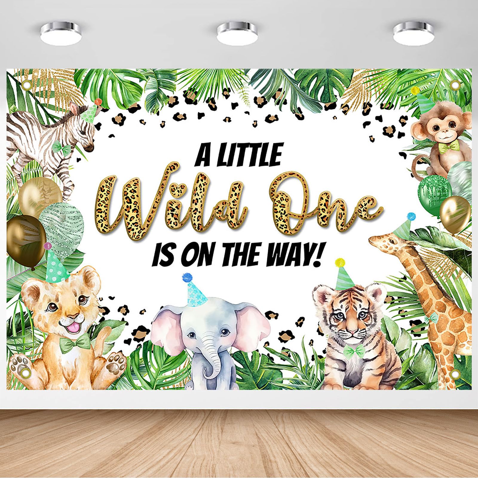 Amazon.com : Avezano Safari Wild One Backdrop for Boy Baby Shower ...