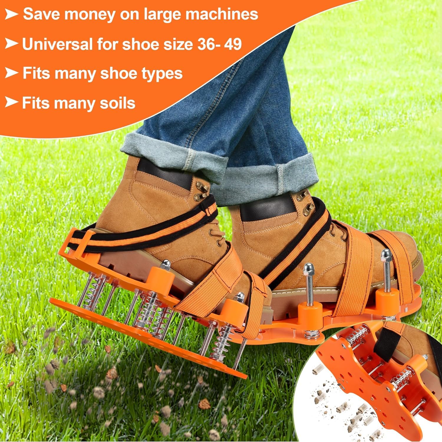 Aerating Shoes Lawn Homemade Aerator Aerator Shoes Garden Soil ...