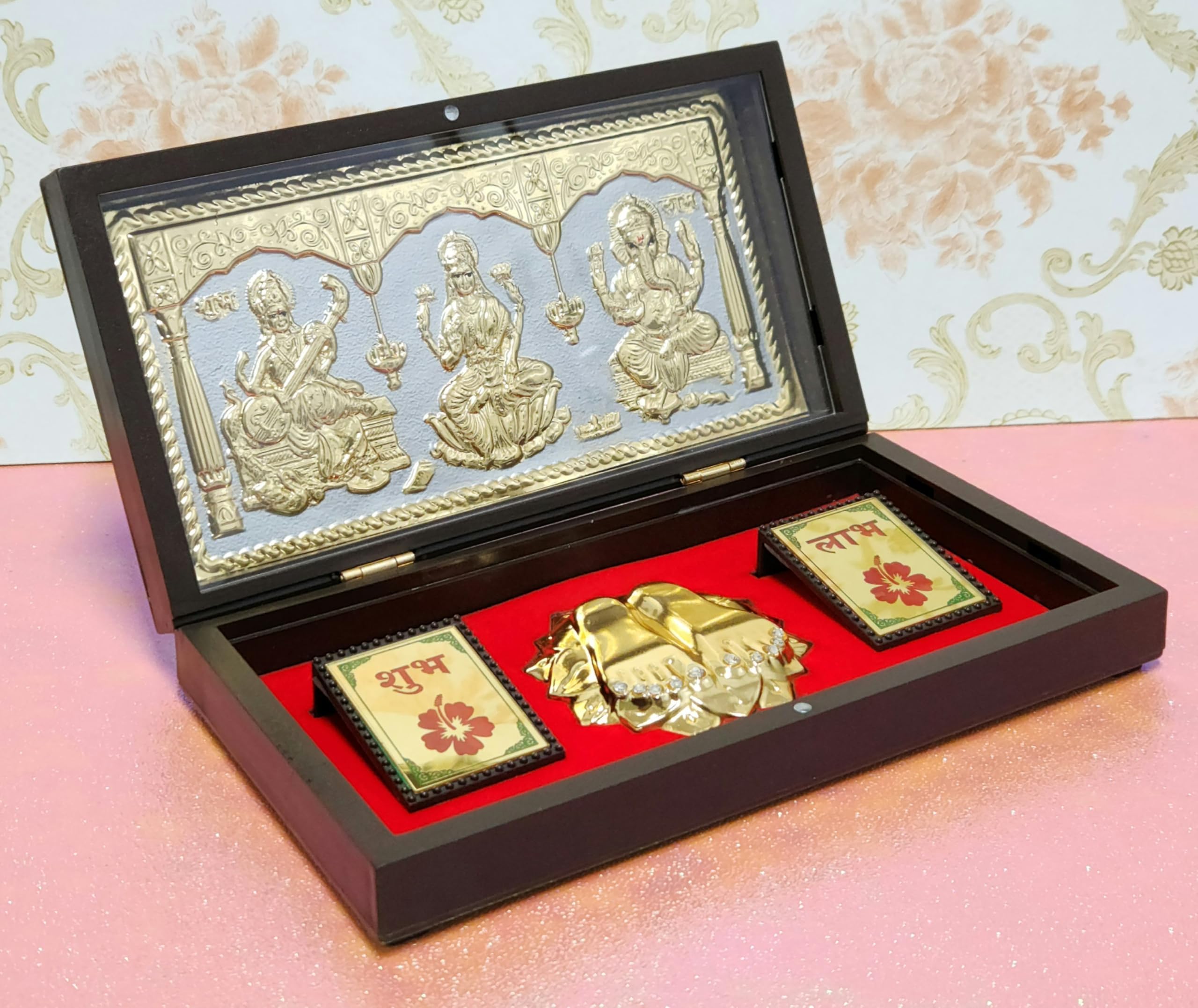 NAITIK CREATION Ram Darbar Pocket Temple Box with Charan Paduka – Ram ...