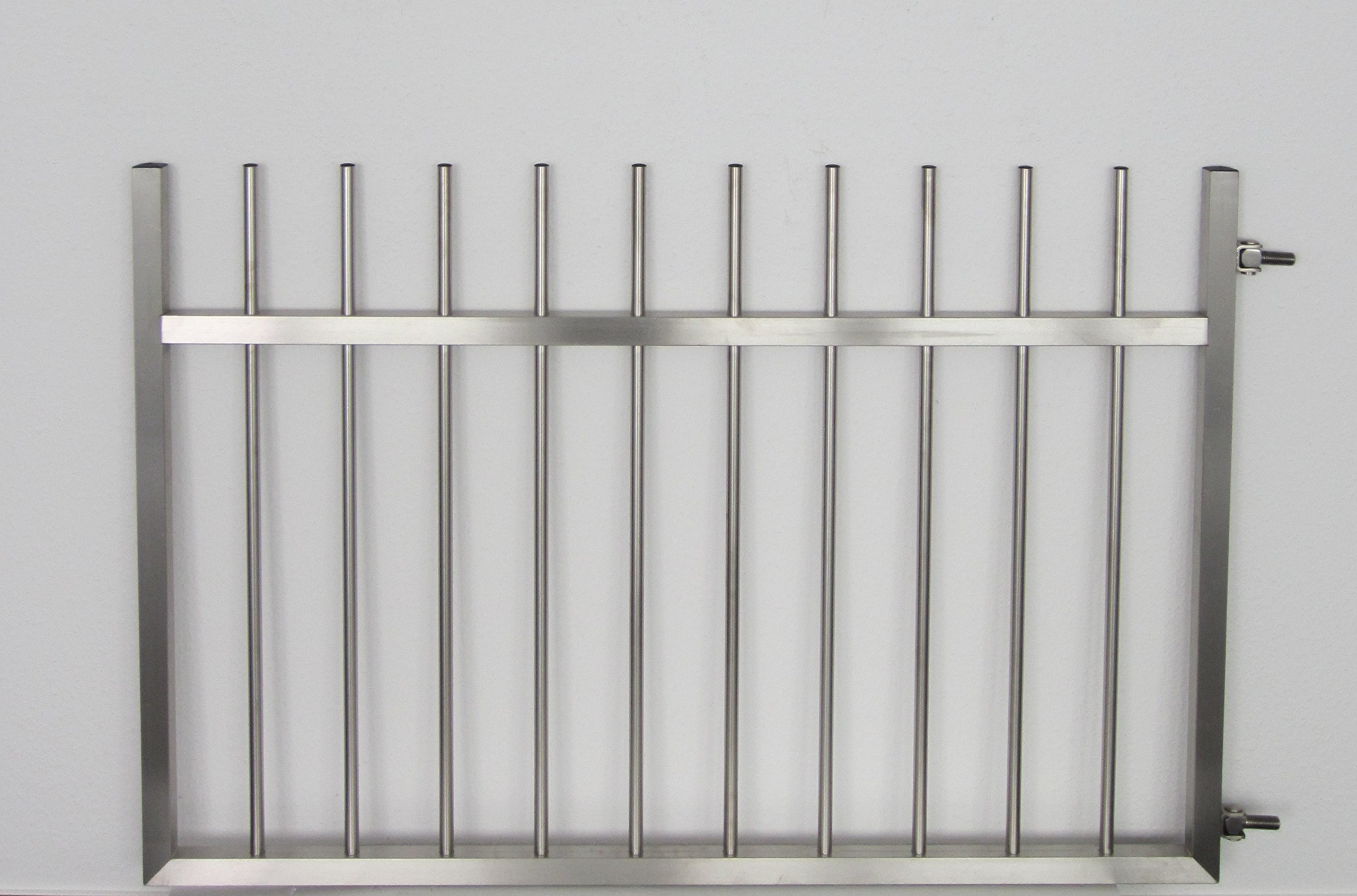 Stainless Steel Driveway Gates Gartentor Edelstahl 2 Flg Lochblech