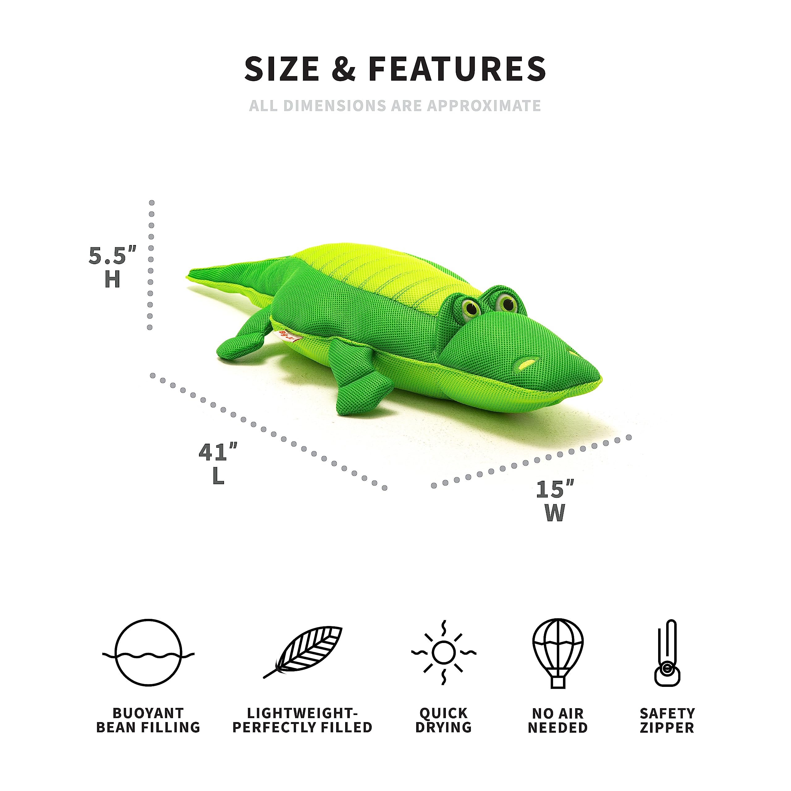 Snapklik.com : Big Joe Pool Petz Small Alligator