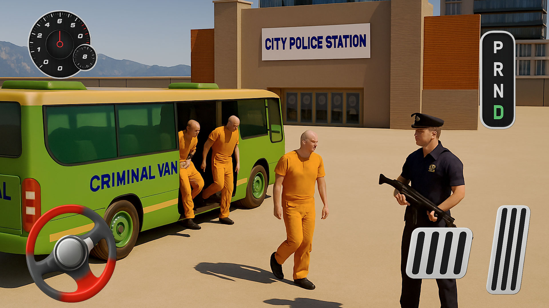 US Police Prison Bus Transport Simulator 2025: Jail Van Driving Duty ...