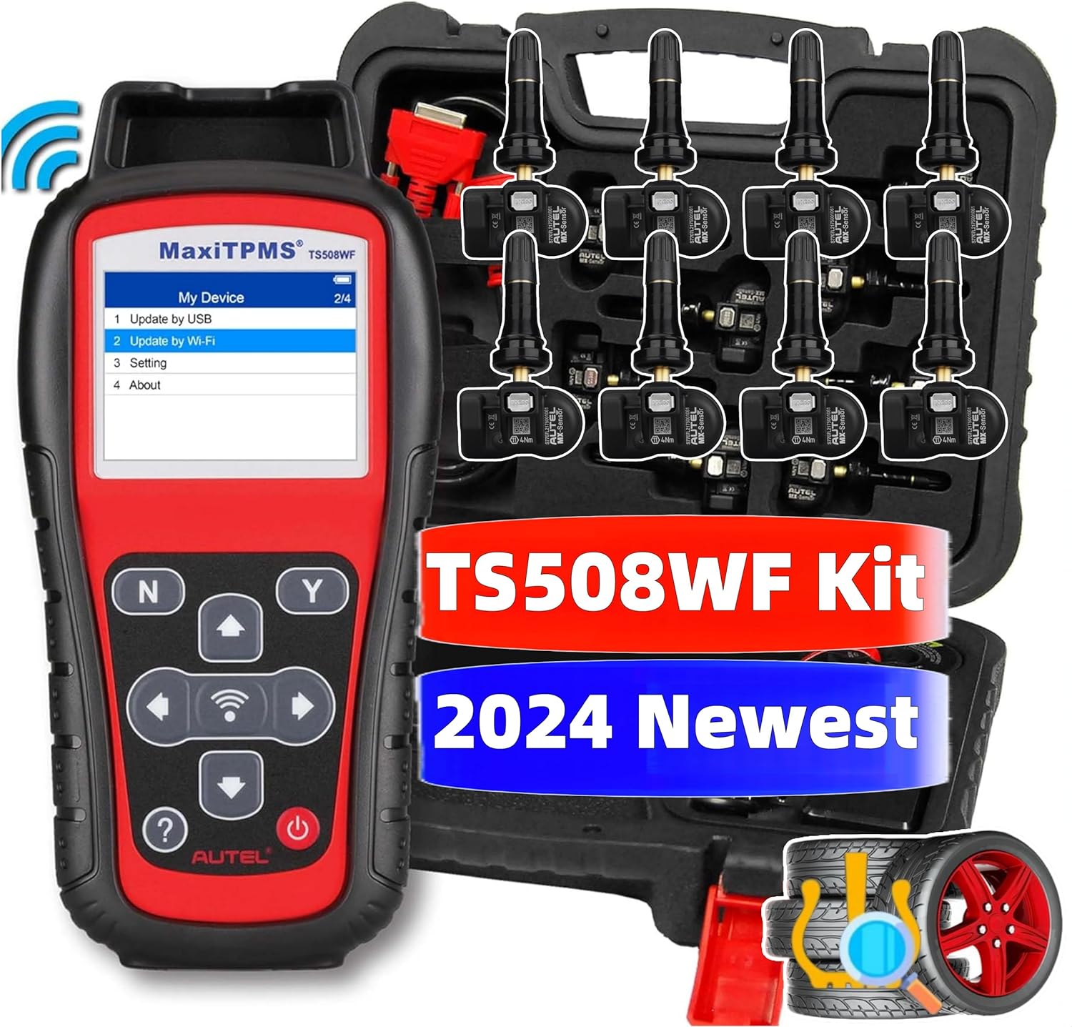 Amazon.com: Autel MaxiTPMS TS508WF Kit TPMS Programming Tool Upgrade of ...