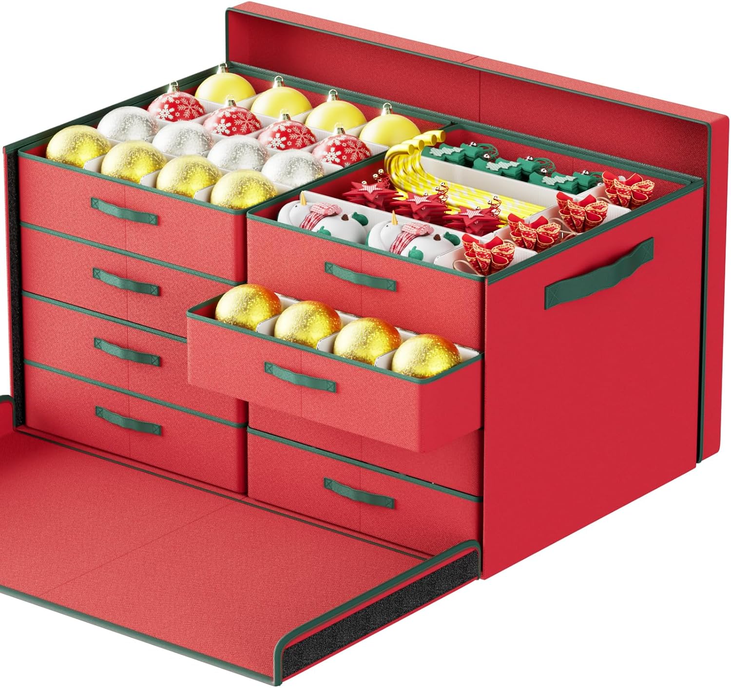 Amazon.com: Coonoor Christmas Ornament Storage - 128-3" Ornaments ...