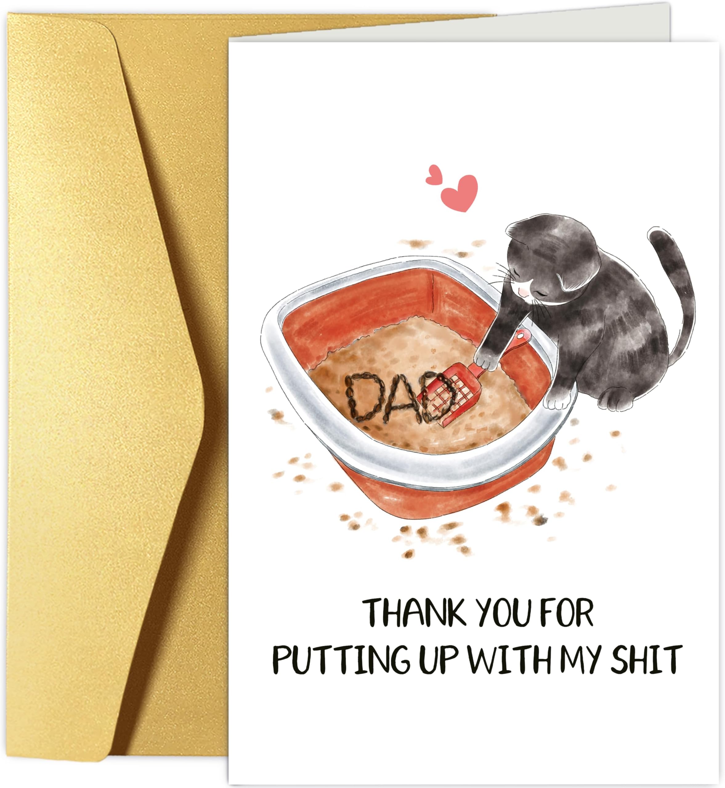 Amazon.com: Funny Cat Dad Father's Day Card from Cats, Fathers Day ...